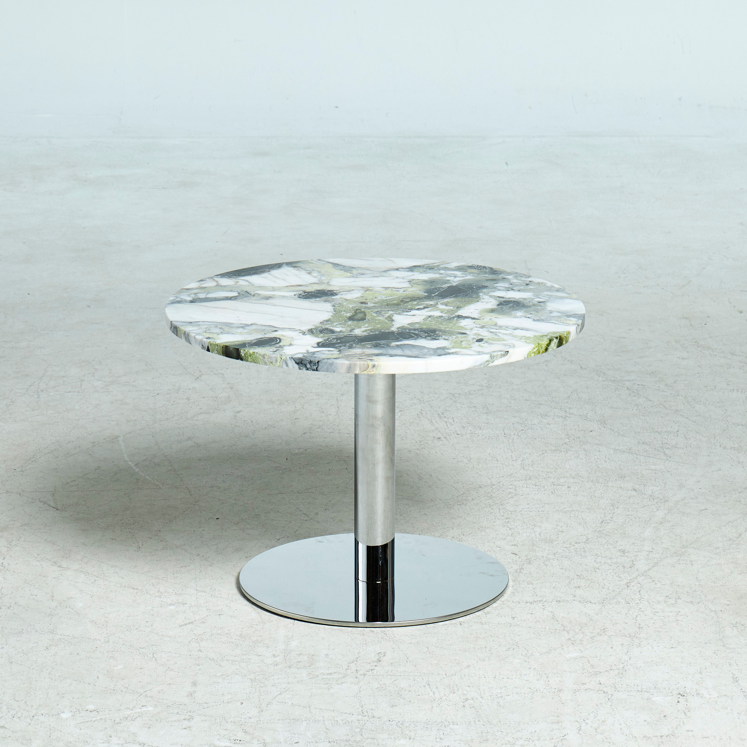 Images for 1832308. TOM DIXON. Flash table circle, marble, chrome stand ...