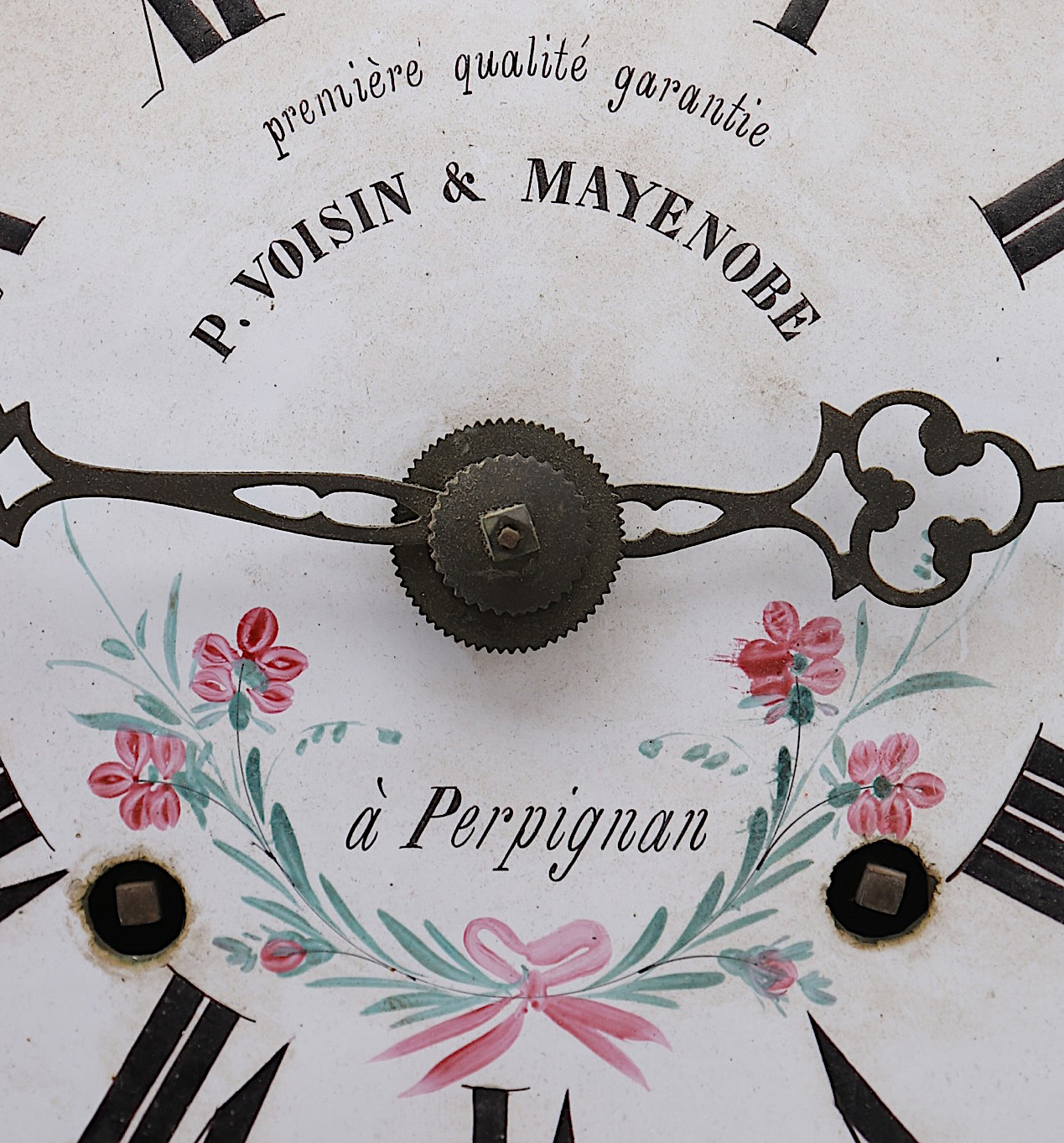 Images for 1837468. French Morez-like wall clock in embossed and ...