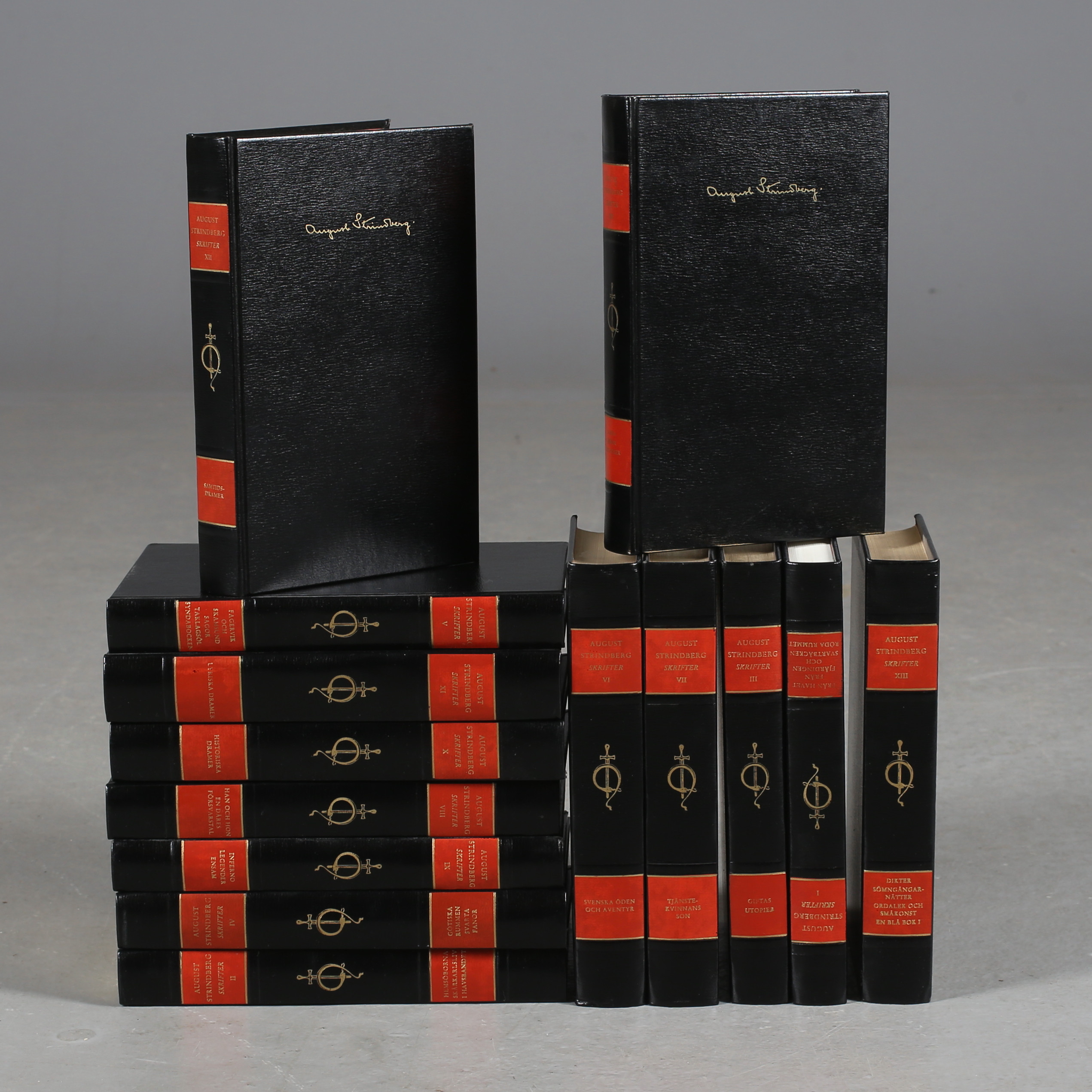 AUGUST STRINDBERG. BÖCKER, 14 st, Skrifter, Albert Bonniers förlag ...