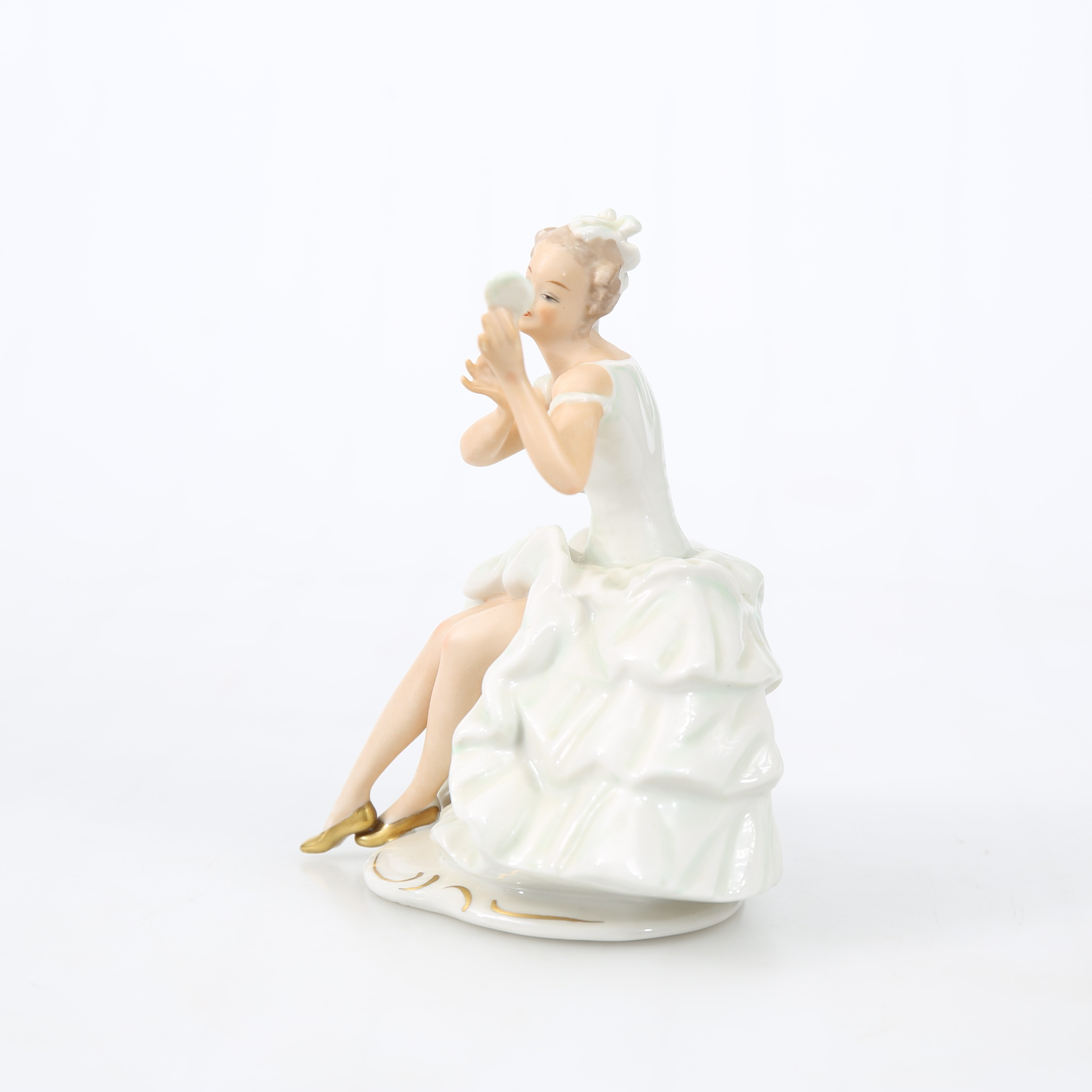 Images for 1847181. FIGURE, porcelain, Seated dancer, Wallendorf ...