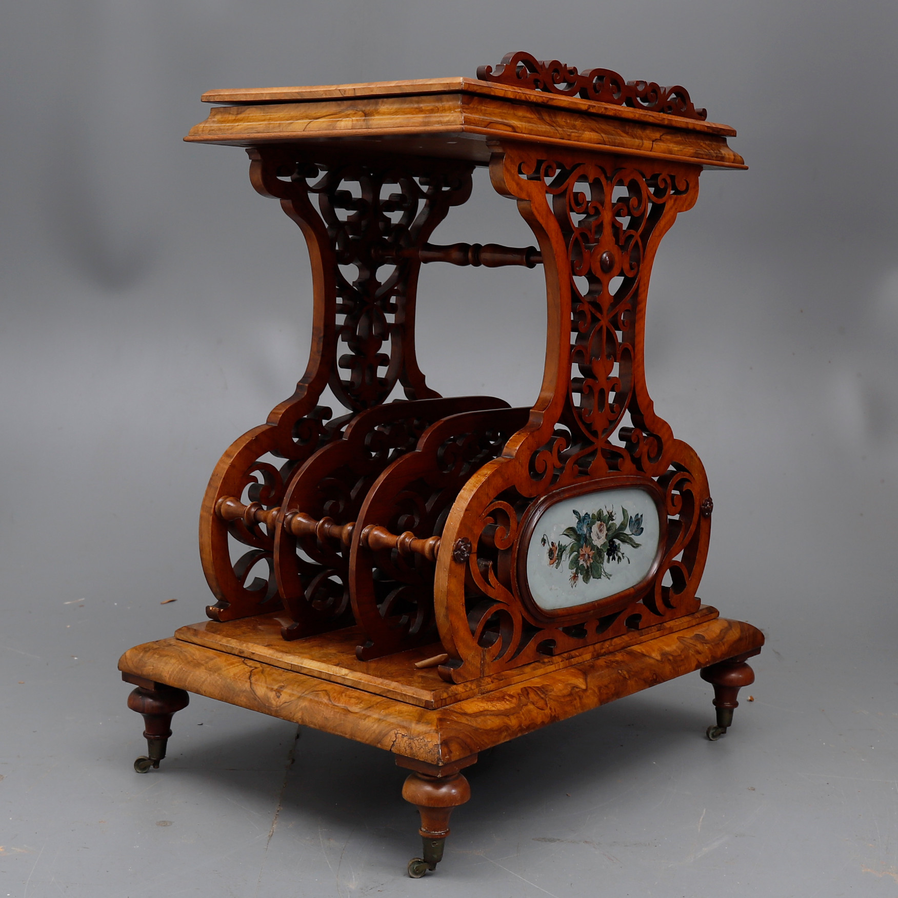Images for 1860992. Victorian magazine rack in root and mahogany, early ...