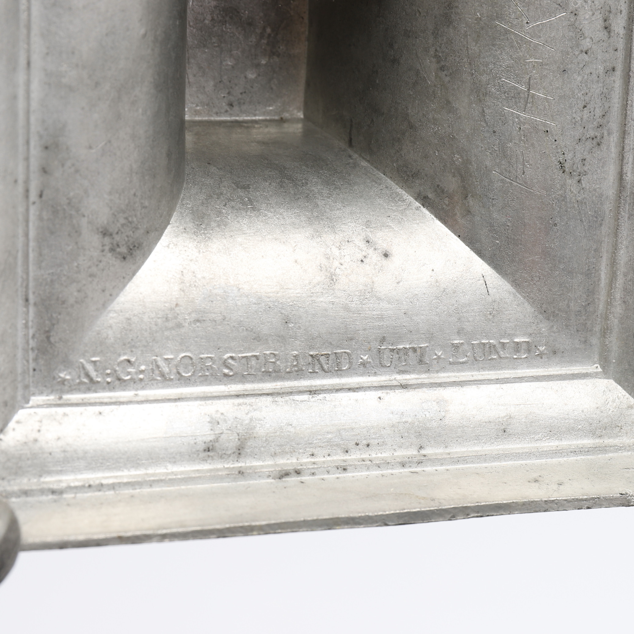 Images for 1864861. CANDLESTICKS, A PAIR, pewter, empire, Nils Georg ...