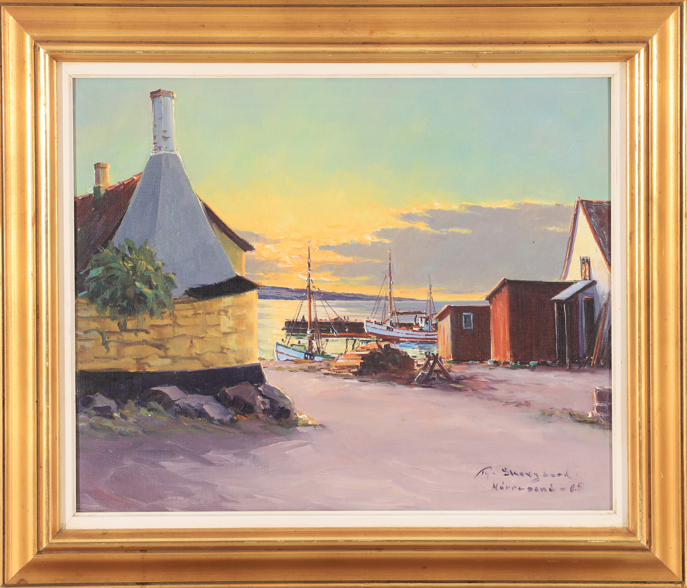Images for 1864891. OIDENTIFIERAD KONSTNÄR. Fishing village, oil on ...