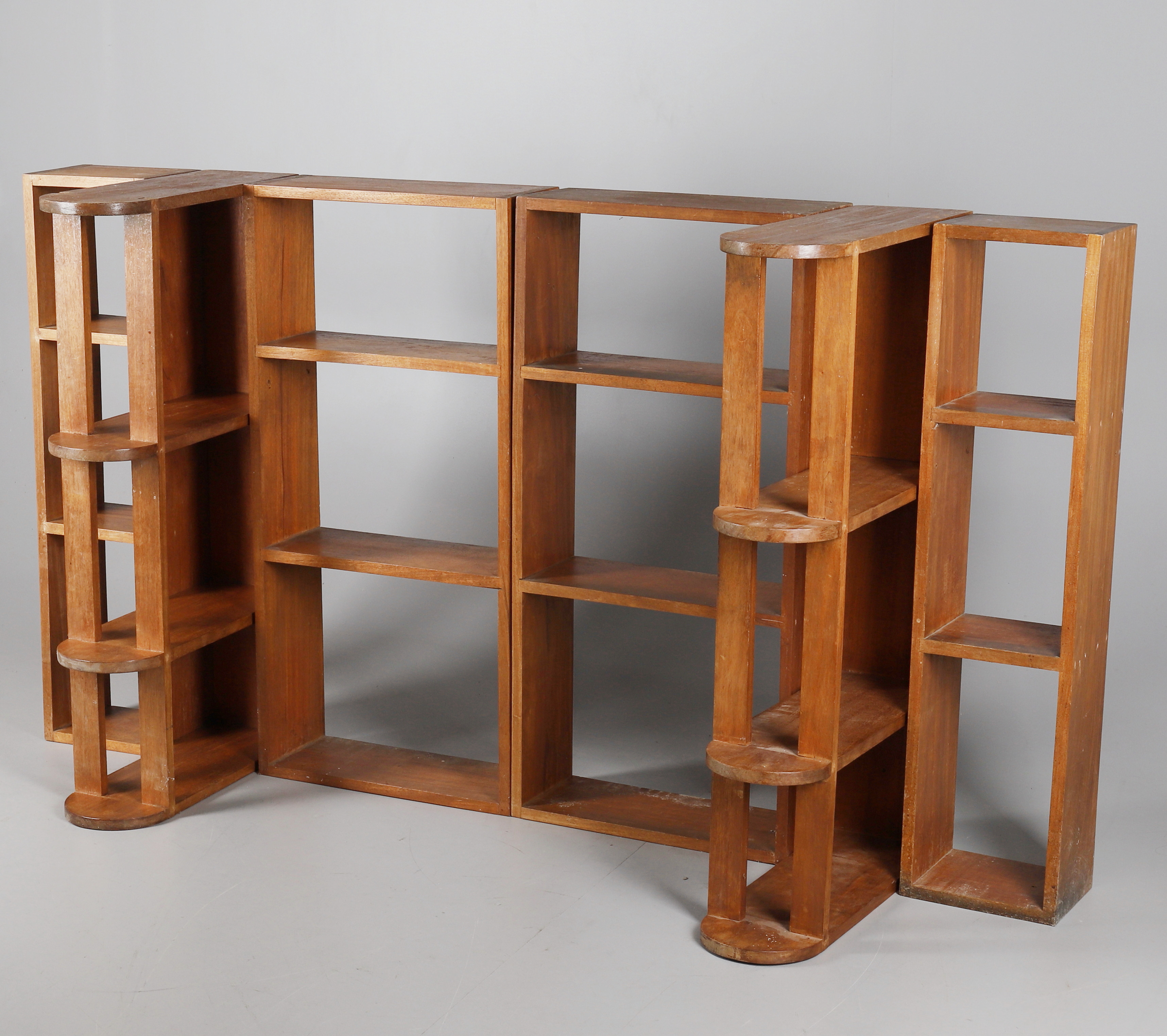 Images for 1866599. A SET OF MID-CENTURY MAHOGANY MODULAR STACKING ...