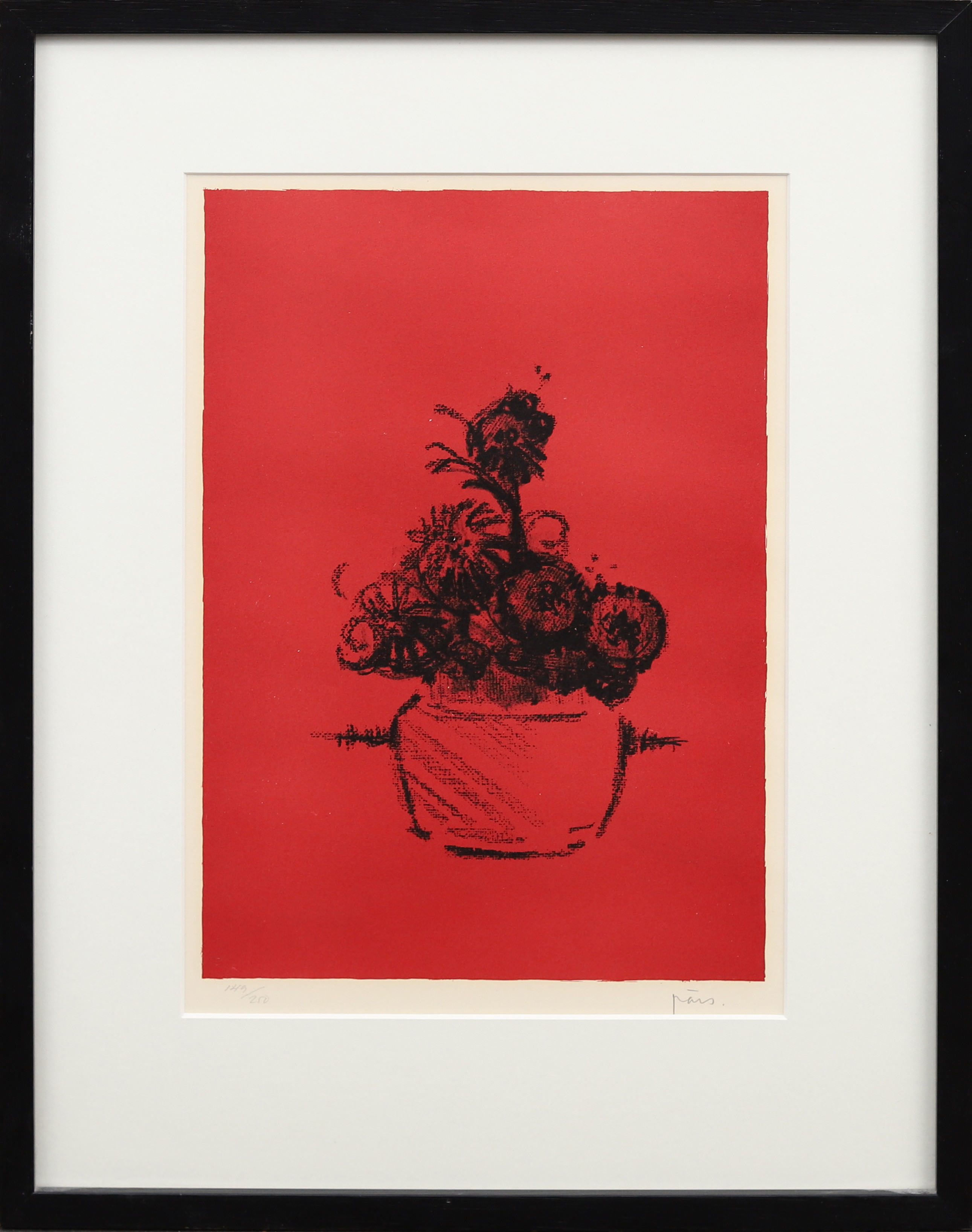 Images for 1883030. PÄR SANDBERG. Pot with flowers, lithograph no. 149/ ...