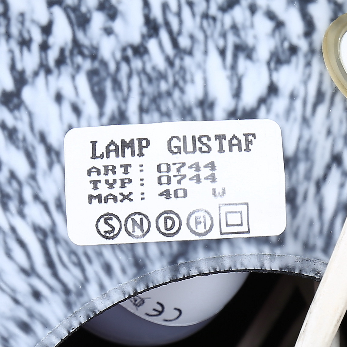 1884142. Pöytävalaisimet, 2 kpl, lasi, munan muotoinen, Lamppu Gustaf ...