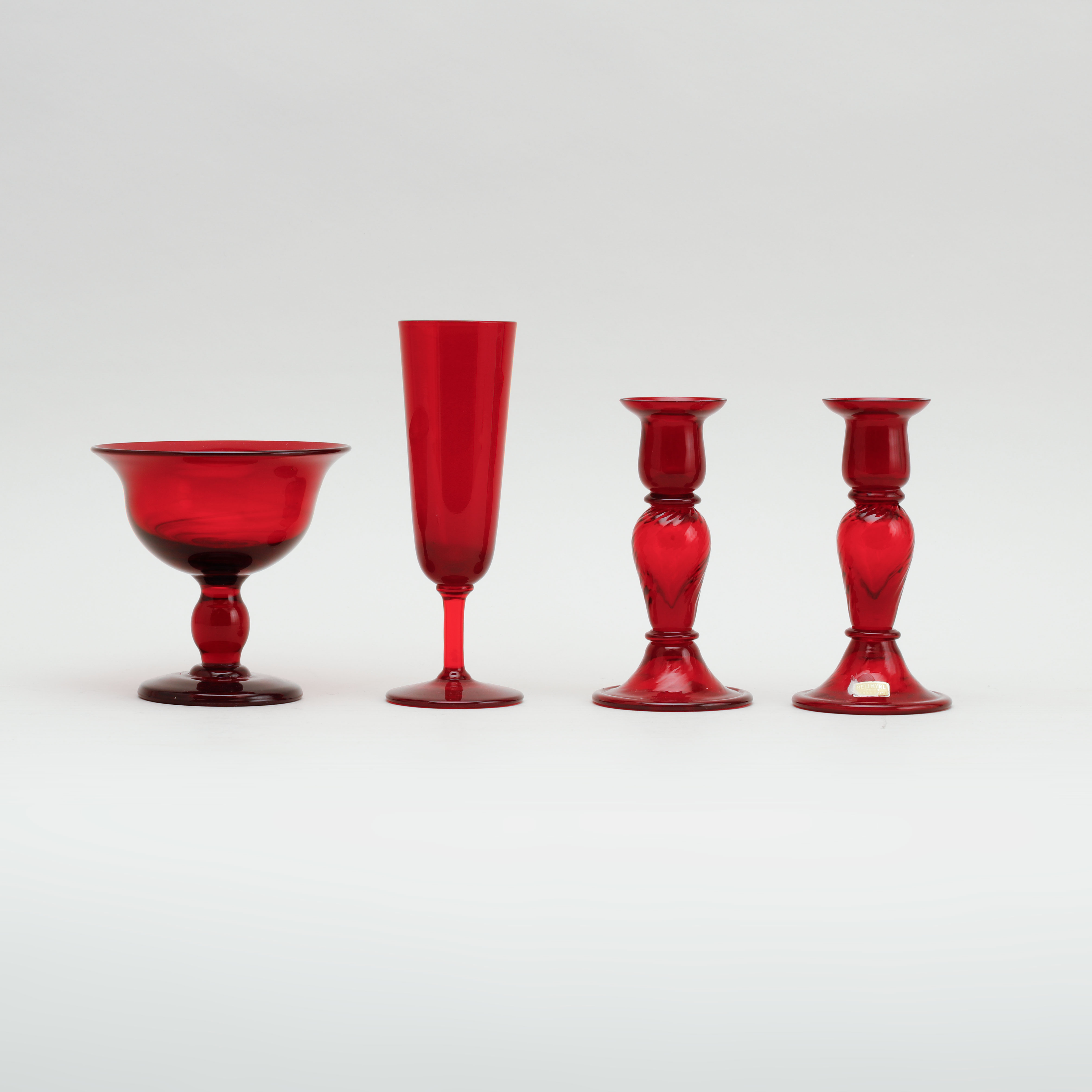 Images for 1901270. MONICA BRATT. Champagne glass, bowl, and pair of ...