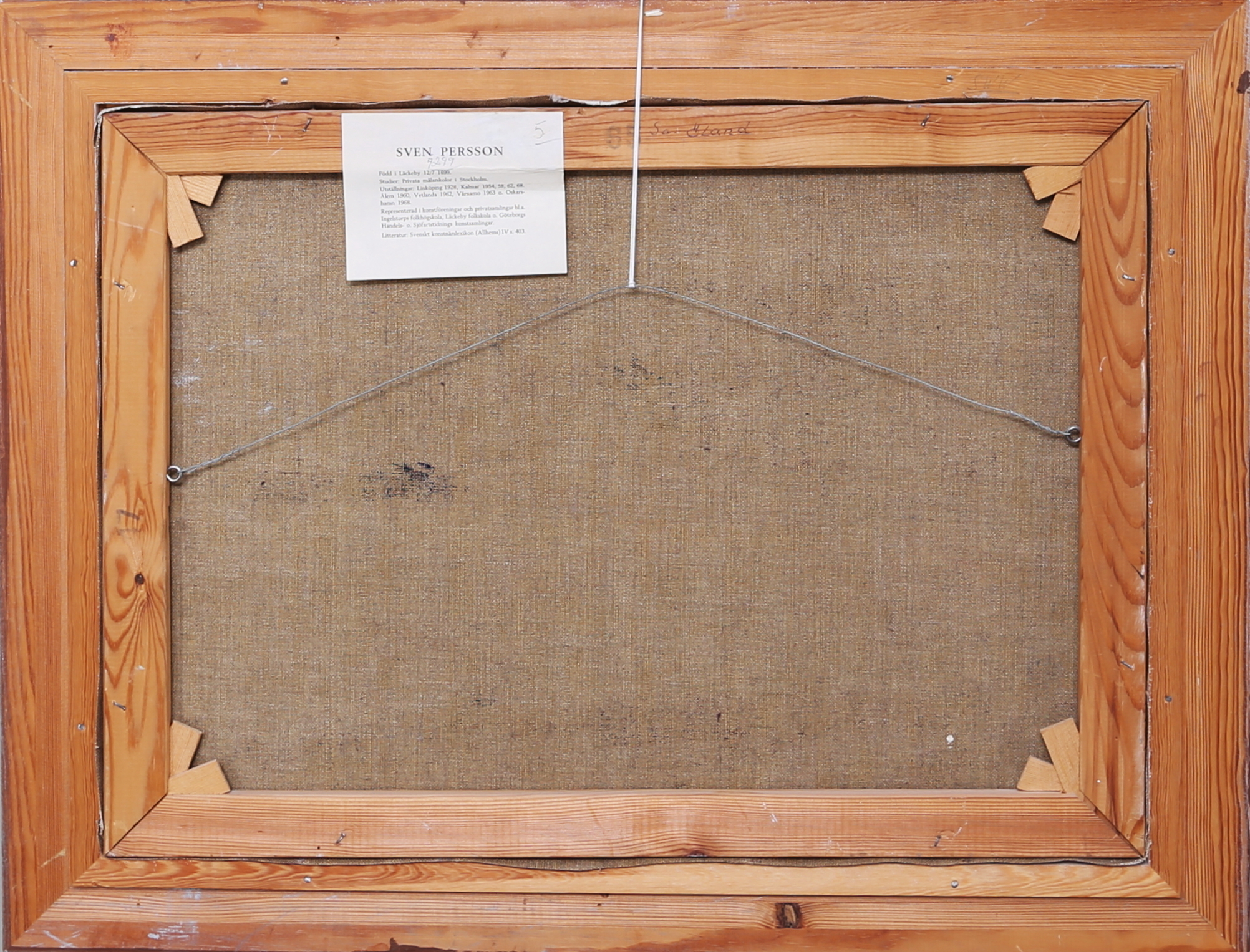 Images for 191049. SVEN PERSSON. "Södra Öland" oil on canvas, signed ...