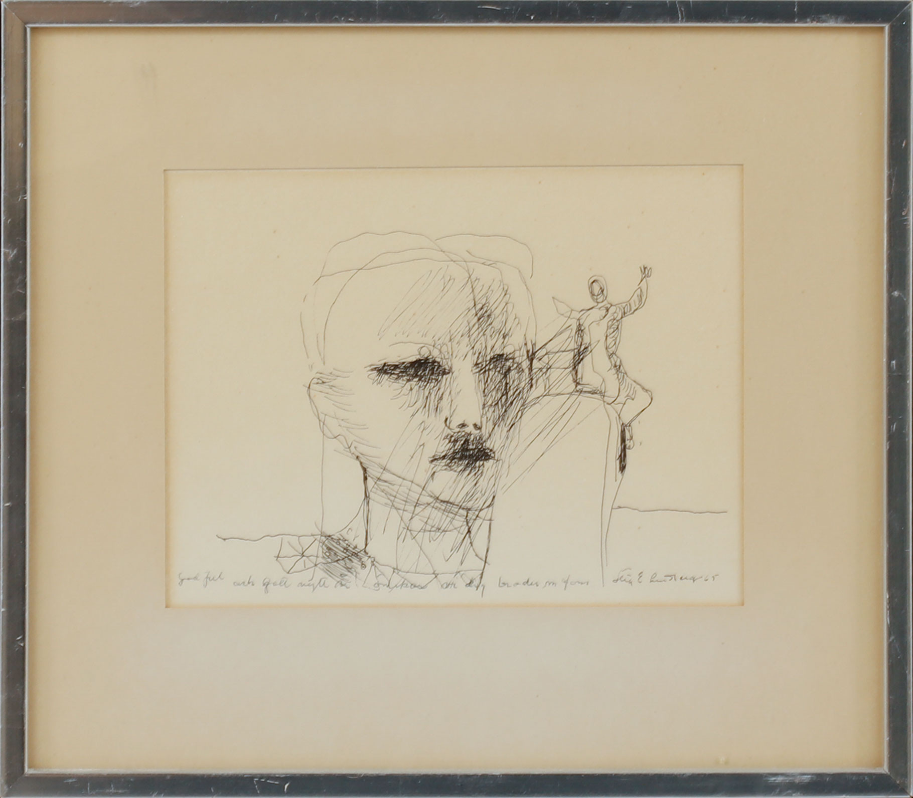 Images for 1910607. STIG EVERT LINDBERG. Drawings, 2 pcs, felt tip ...