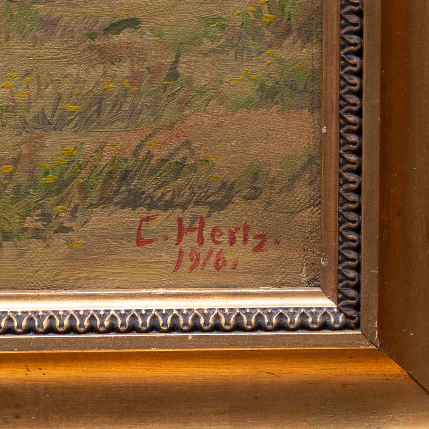 Bilder för 1910743. CARL HERTZ. OLJA på duk, hästmotiv, Dansk konstnär ...