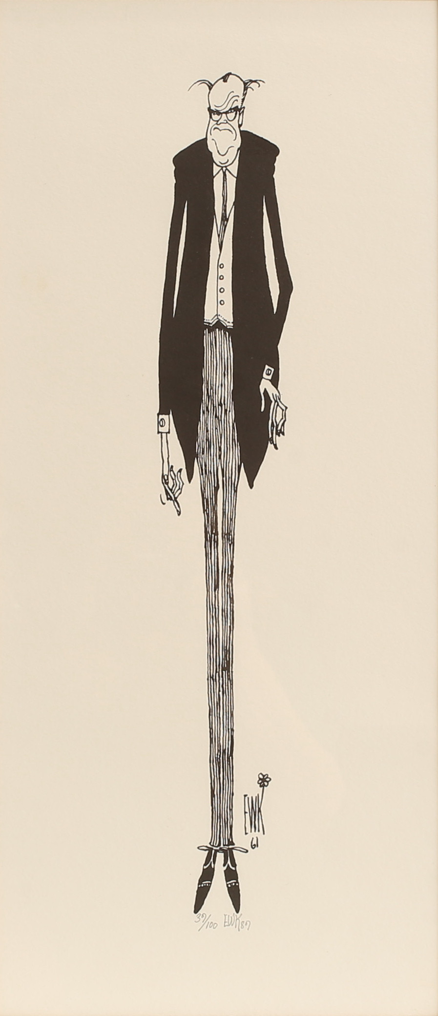 Bilder för 1914064. EWERT KARLSSON. Litografi, Tage Erlander, signerad ...