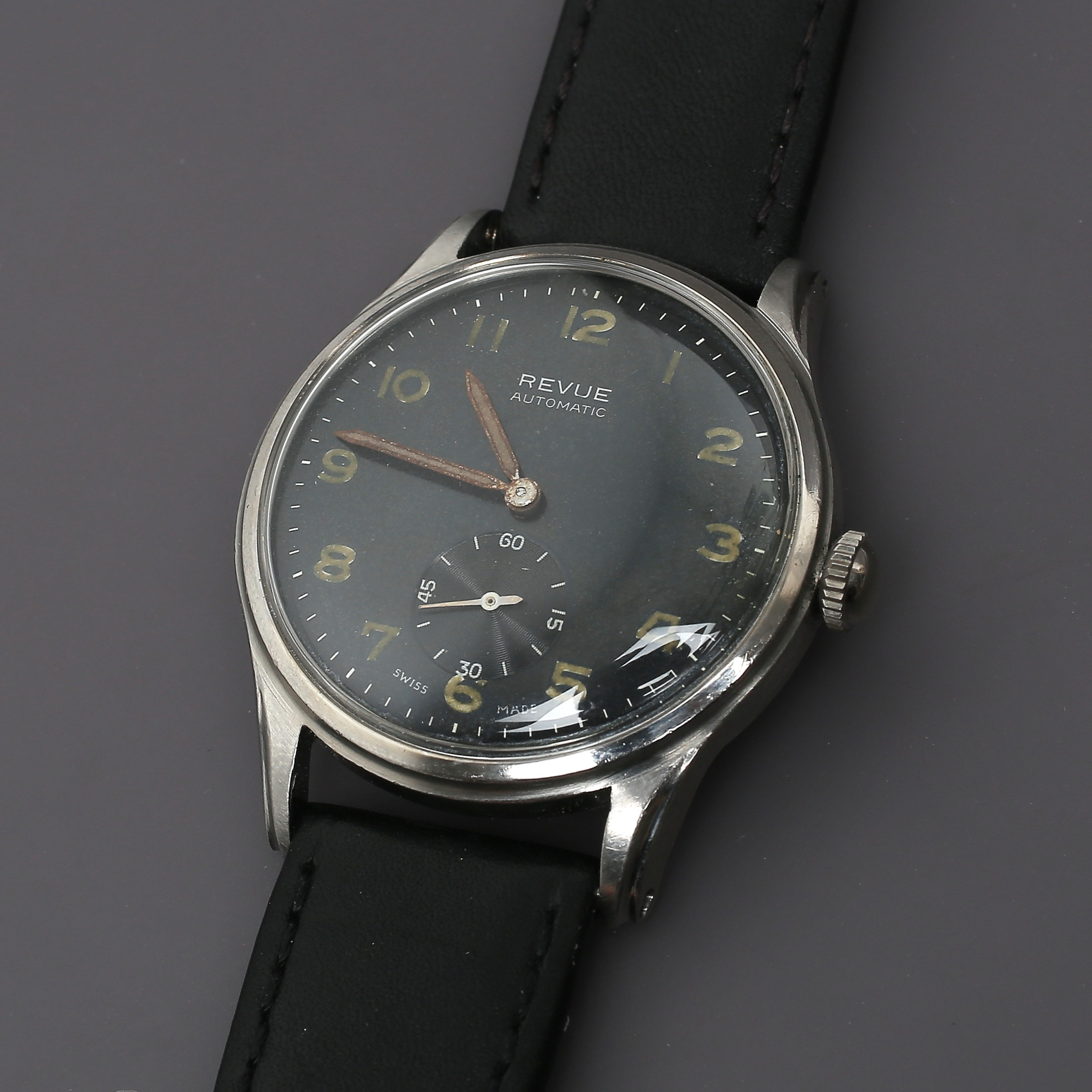 Images for 1914486. REVUE. wristwatch, hammer automatic, cal. 80, white ...