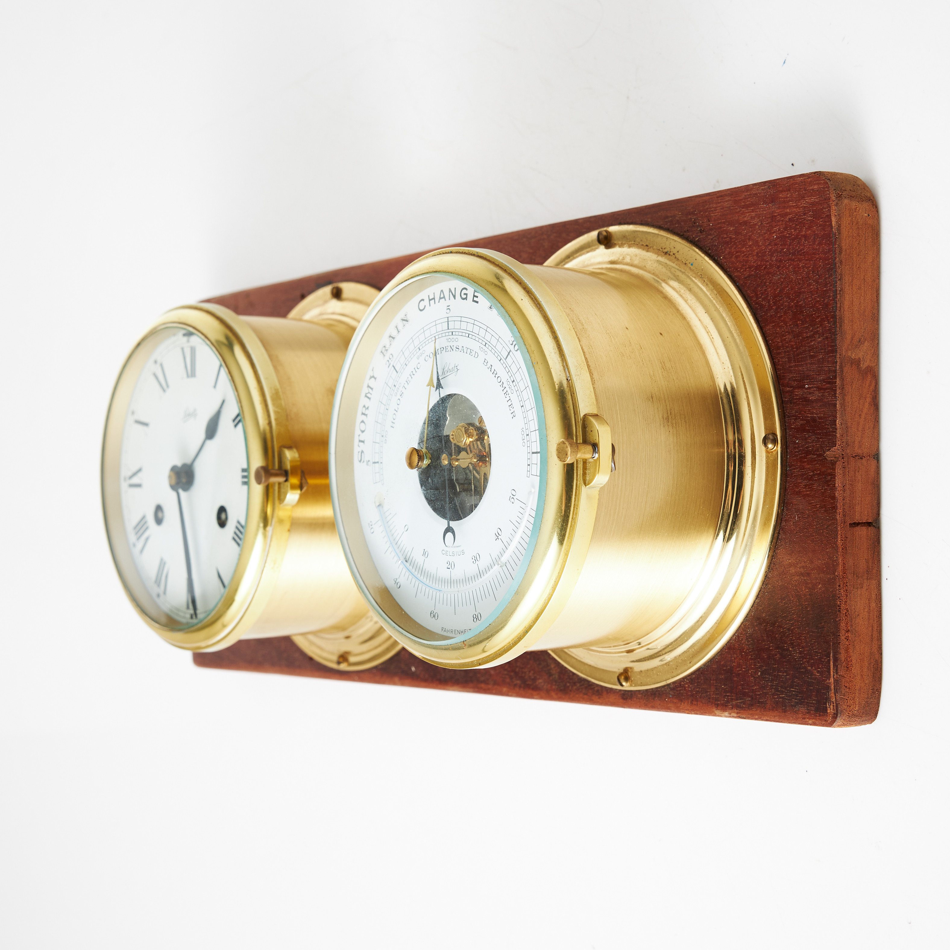 Images for 1918134. SCHATZ, barometer and ship clock, second half of ...