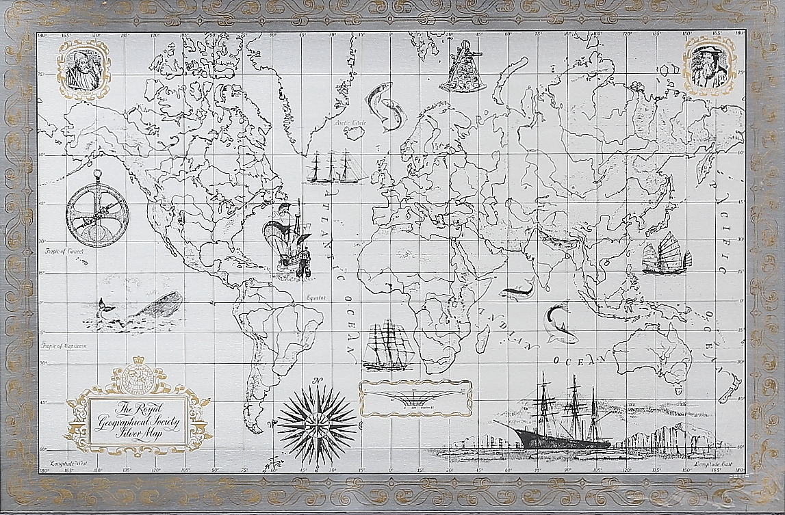 Images for 192012. MAP. Silver, "The Royal geographical society silver ...