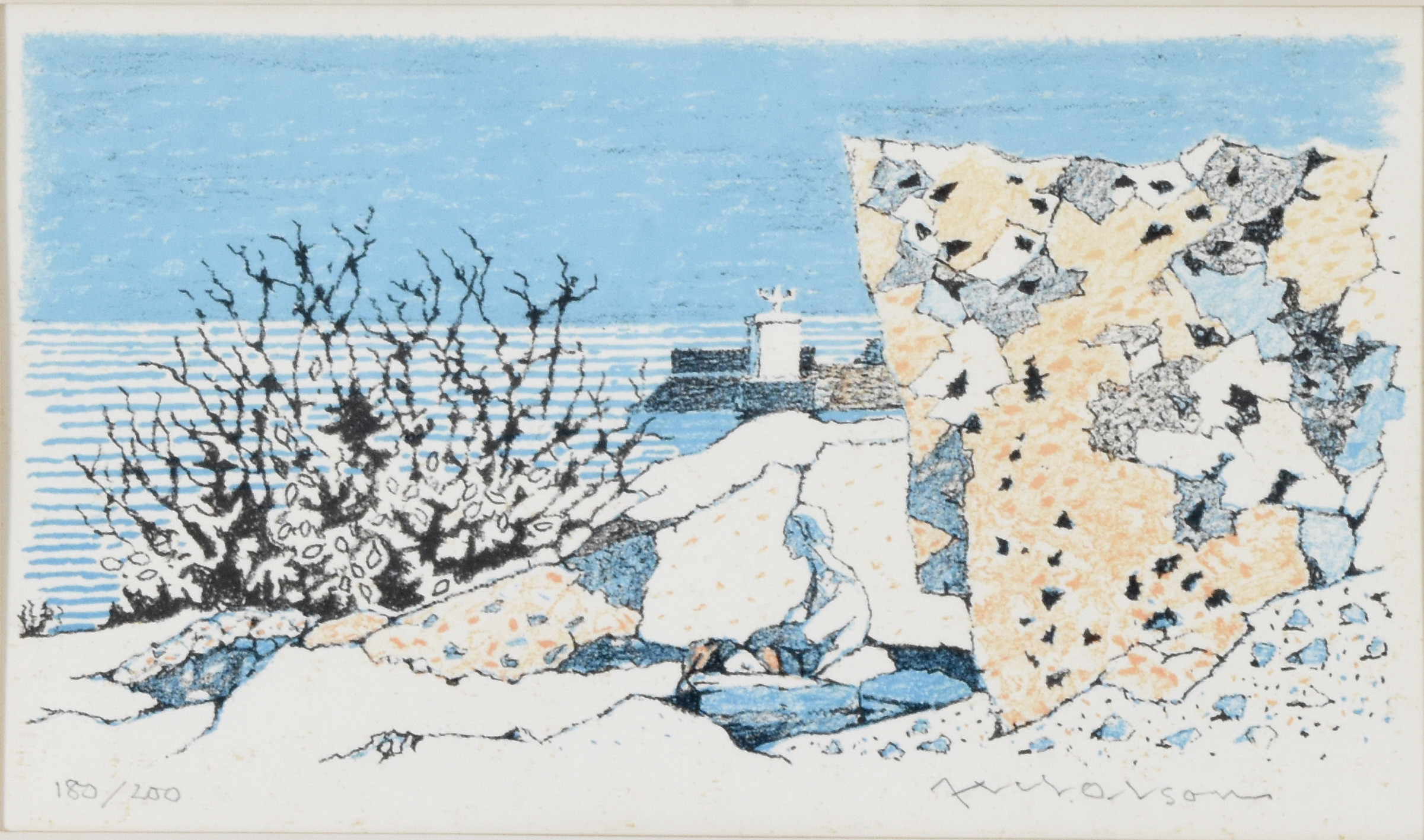 Images for 1923922. AXEL OLSON. Color lithography. - Auctionet