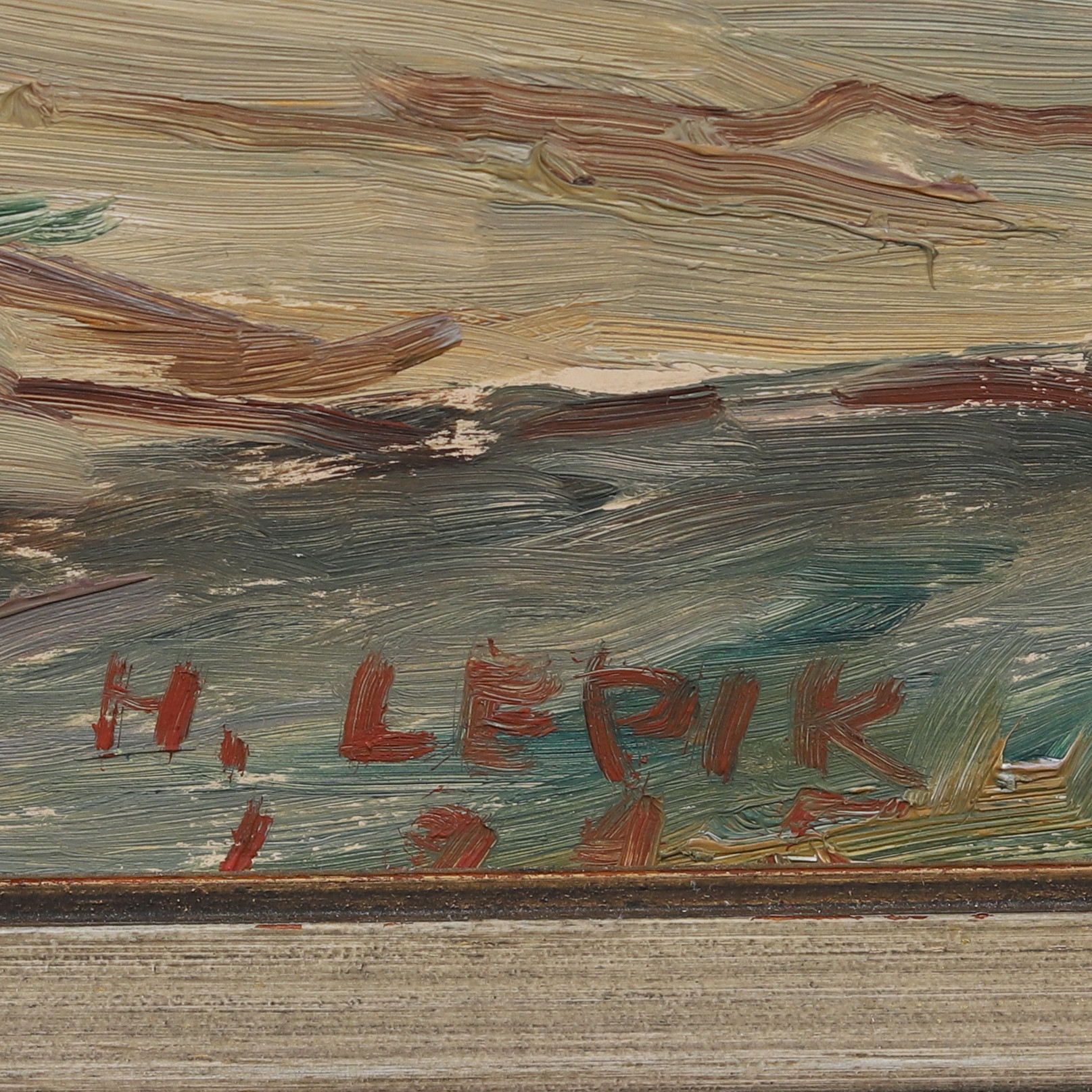 Images for 1930883. HUGO LEPIK. Landscape, oil on Board, signed H Lepik ...
