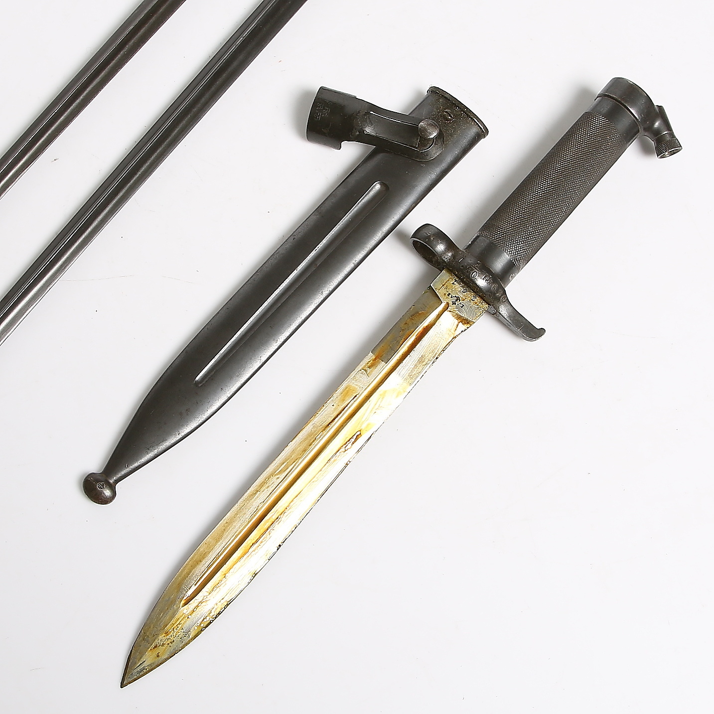 193280. BAYONETS, 3 kpl. m / 1867-89, Carl Gustafs Stads Gevärsfaktori ...