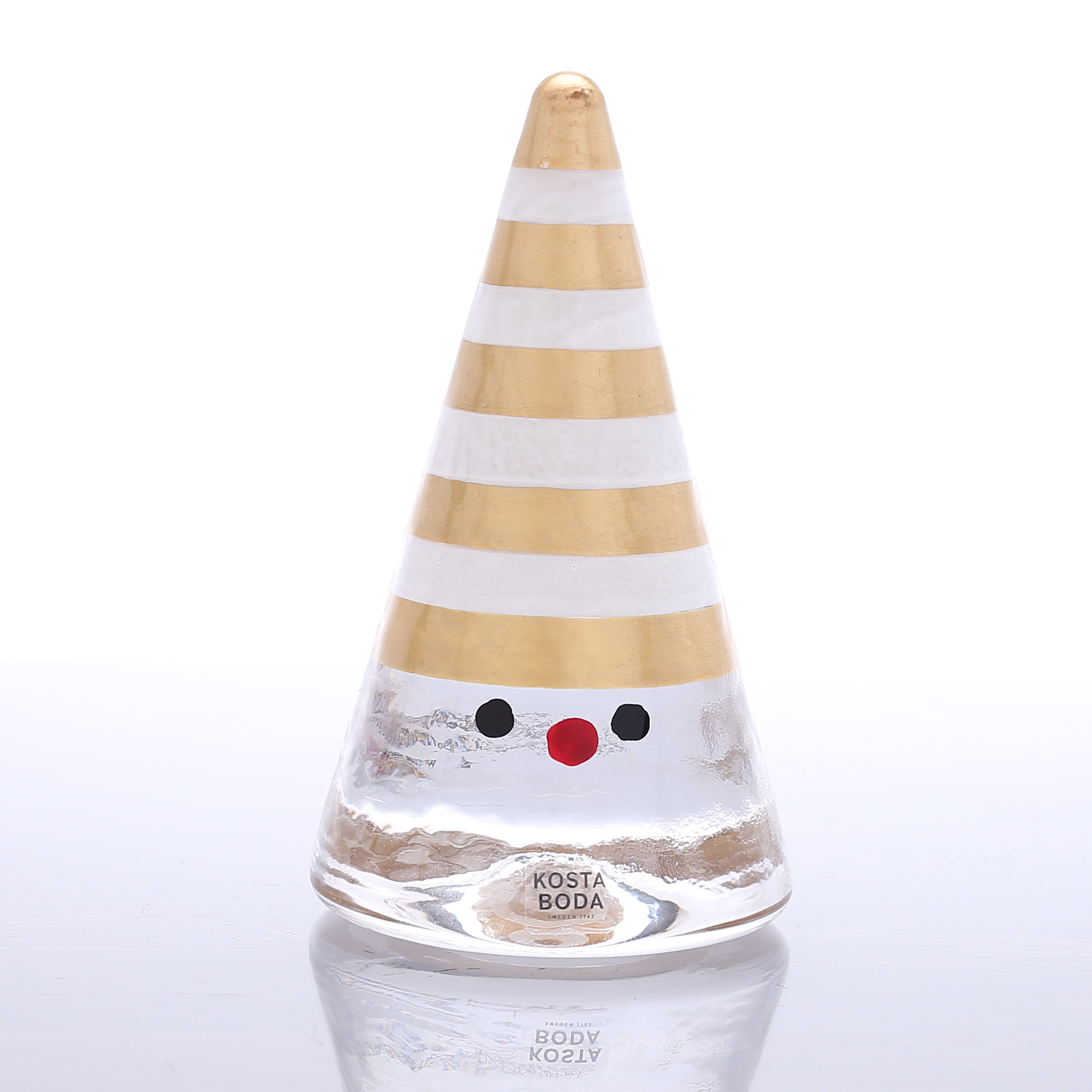 Images for 1933678. ANNA EHRNER. Santa, glass, signed, "Noel", Kosta ...