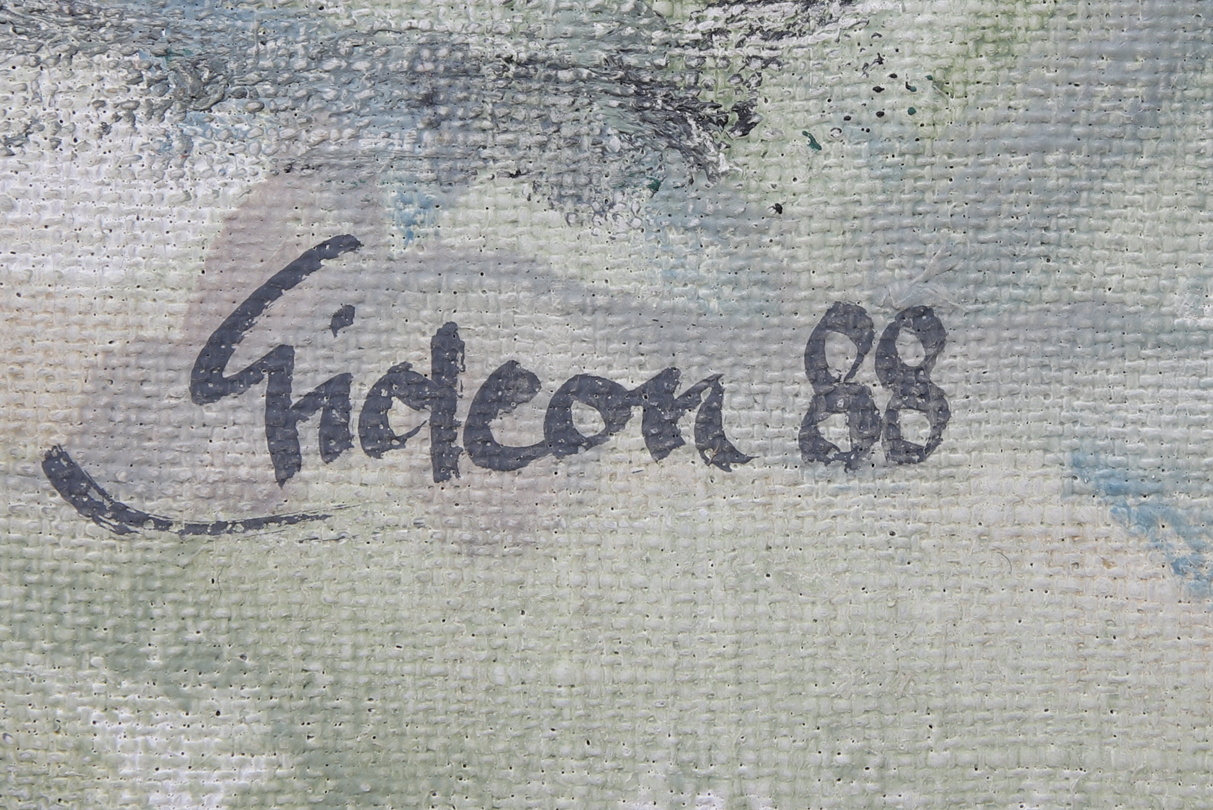 Bilder för 1935061. GIDEON JOHANSSON. olja på duk, fåglar vid ...