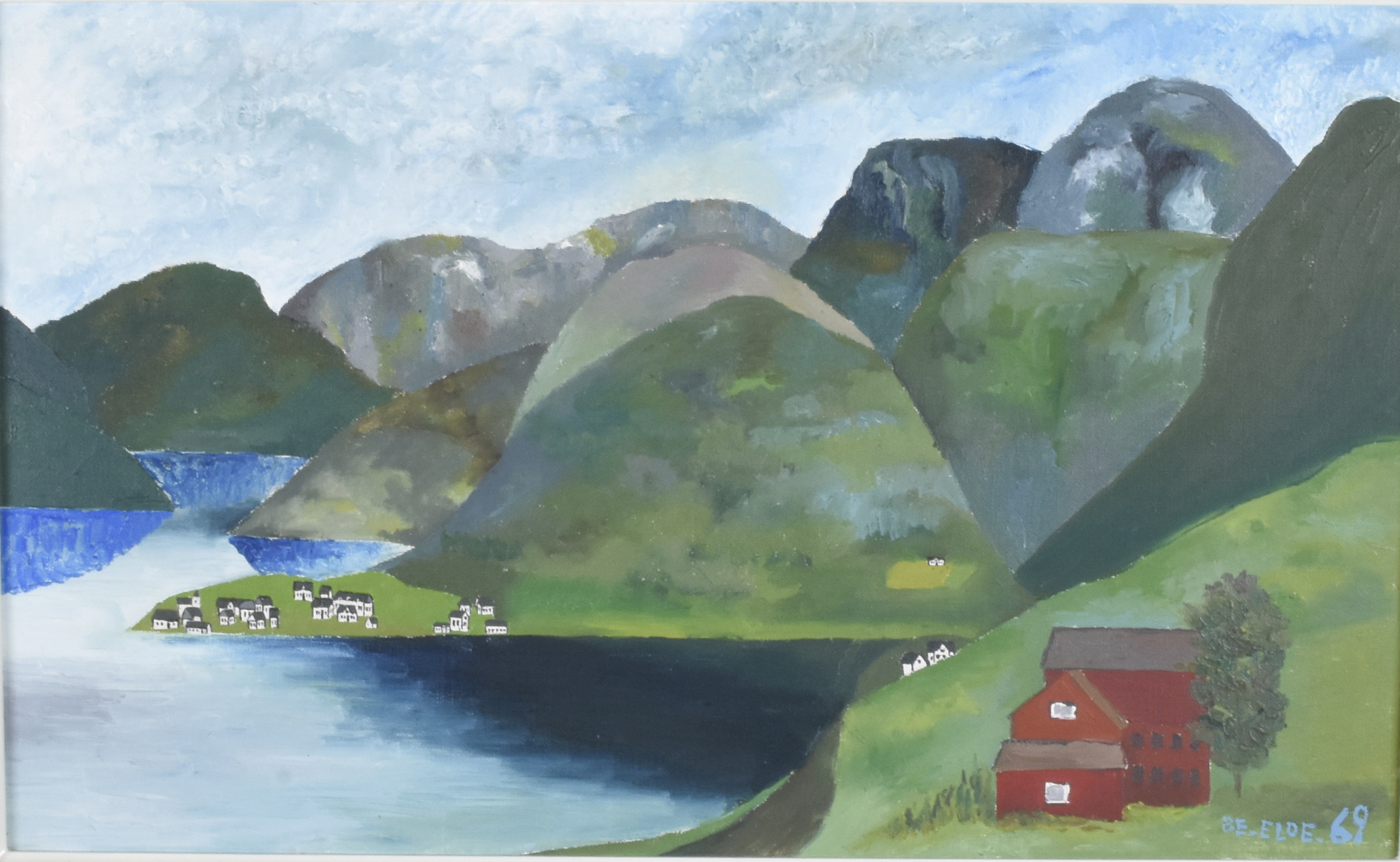 BENGT ELDE. Olja på duk. Konst - Måleri - Auctionet