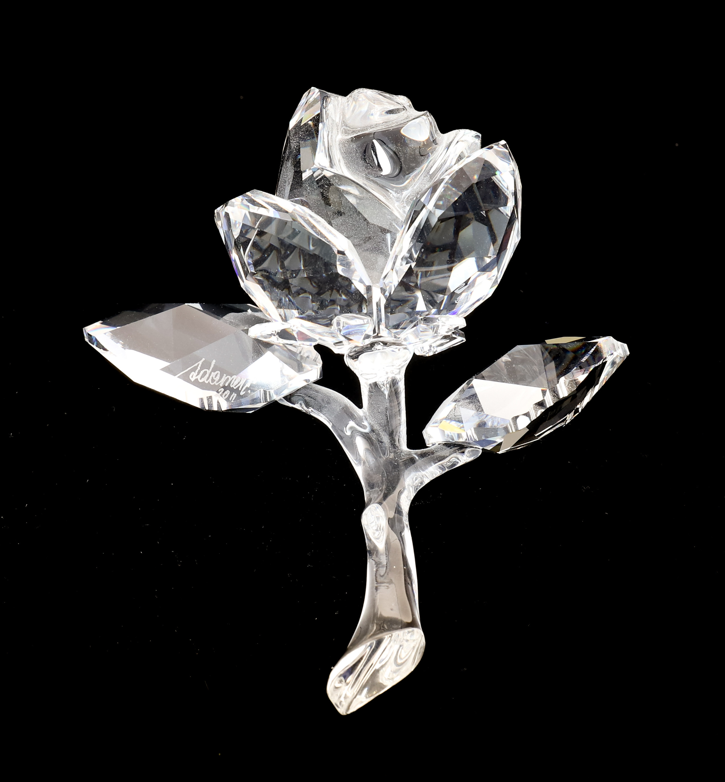 SWAROVSKI: ROS BLOMMA BLOMMA. Glas - Konstglas - Auctionet