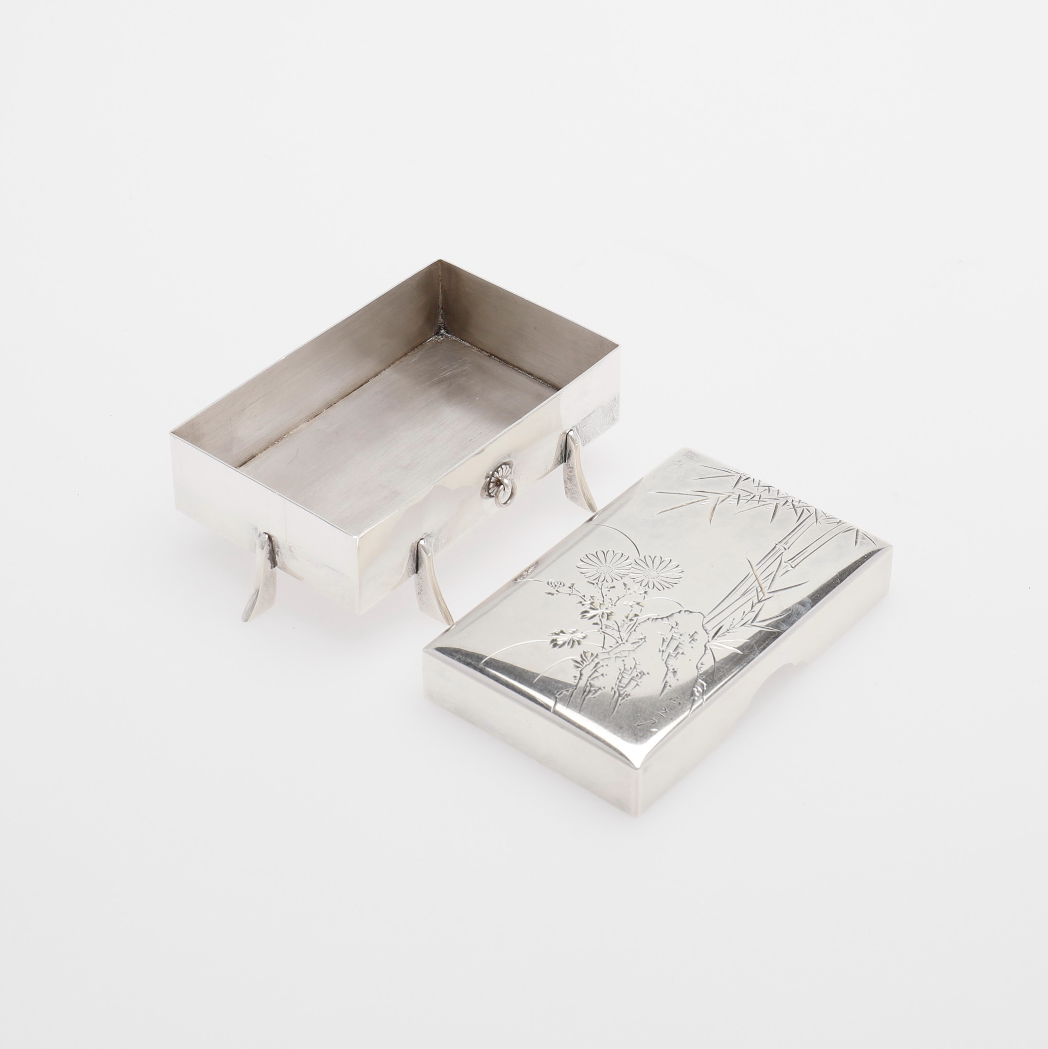Images for 1947235. JAPANESE SILVER BOXES, 2 PIECES, Kintaro Hattori ...