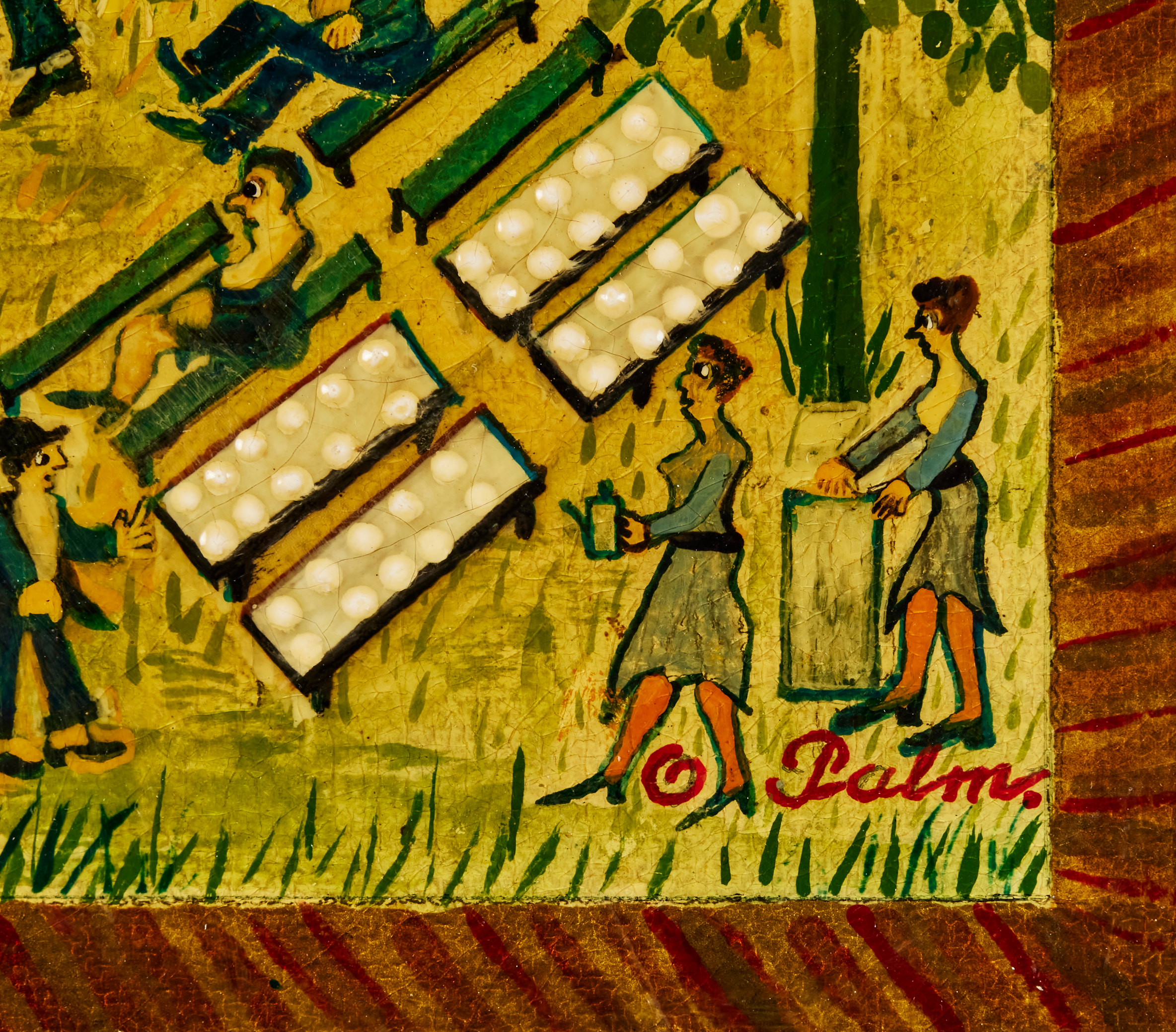 Images for 1949193. OSKAR PALM. Midsummer St: Lars, mixed media, 30 x ...