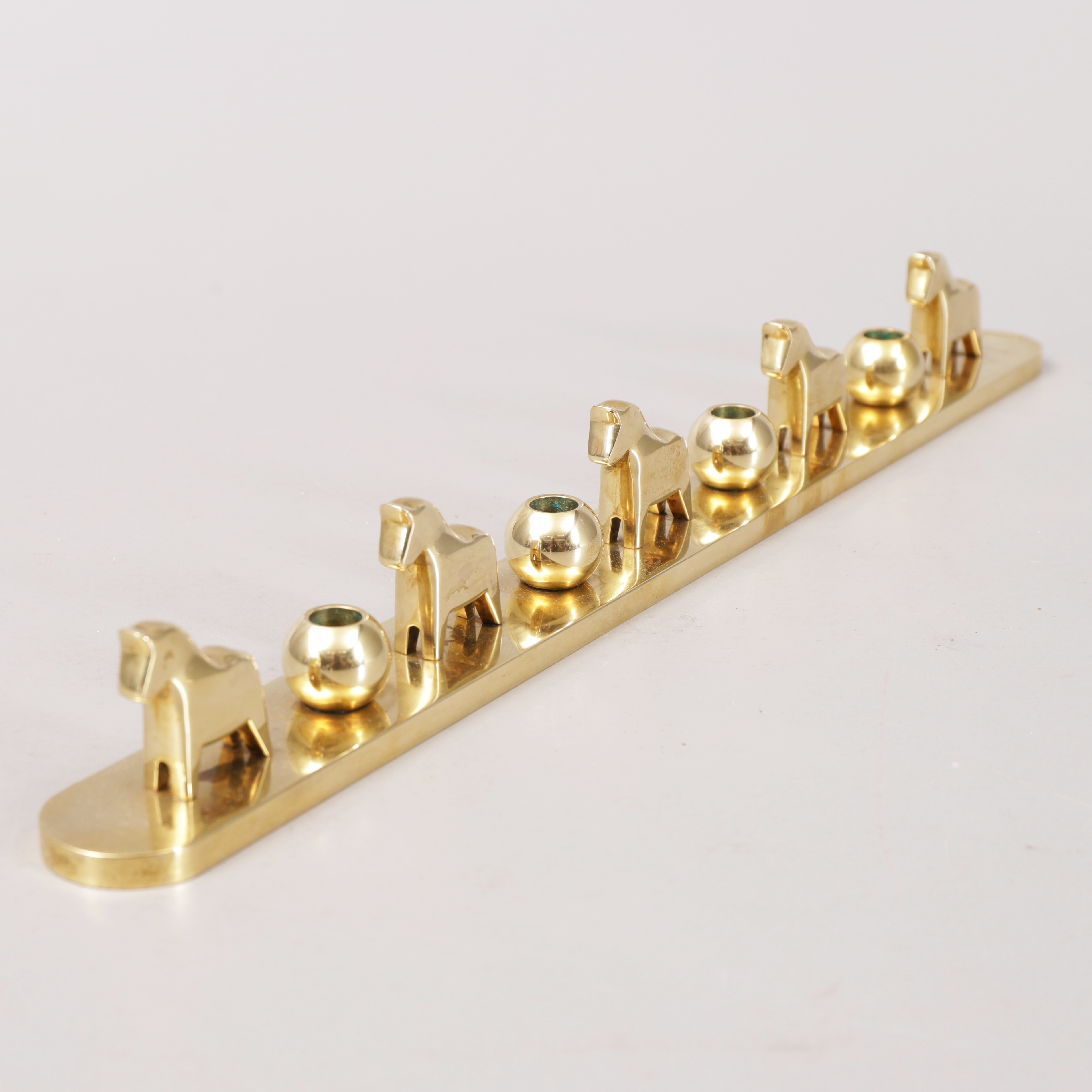 Images for 1958381. LOTTA HORN. Advent candle holder, brass, "Nocturnus ...