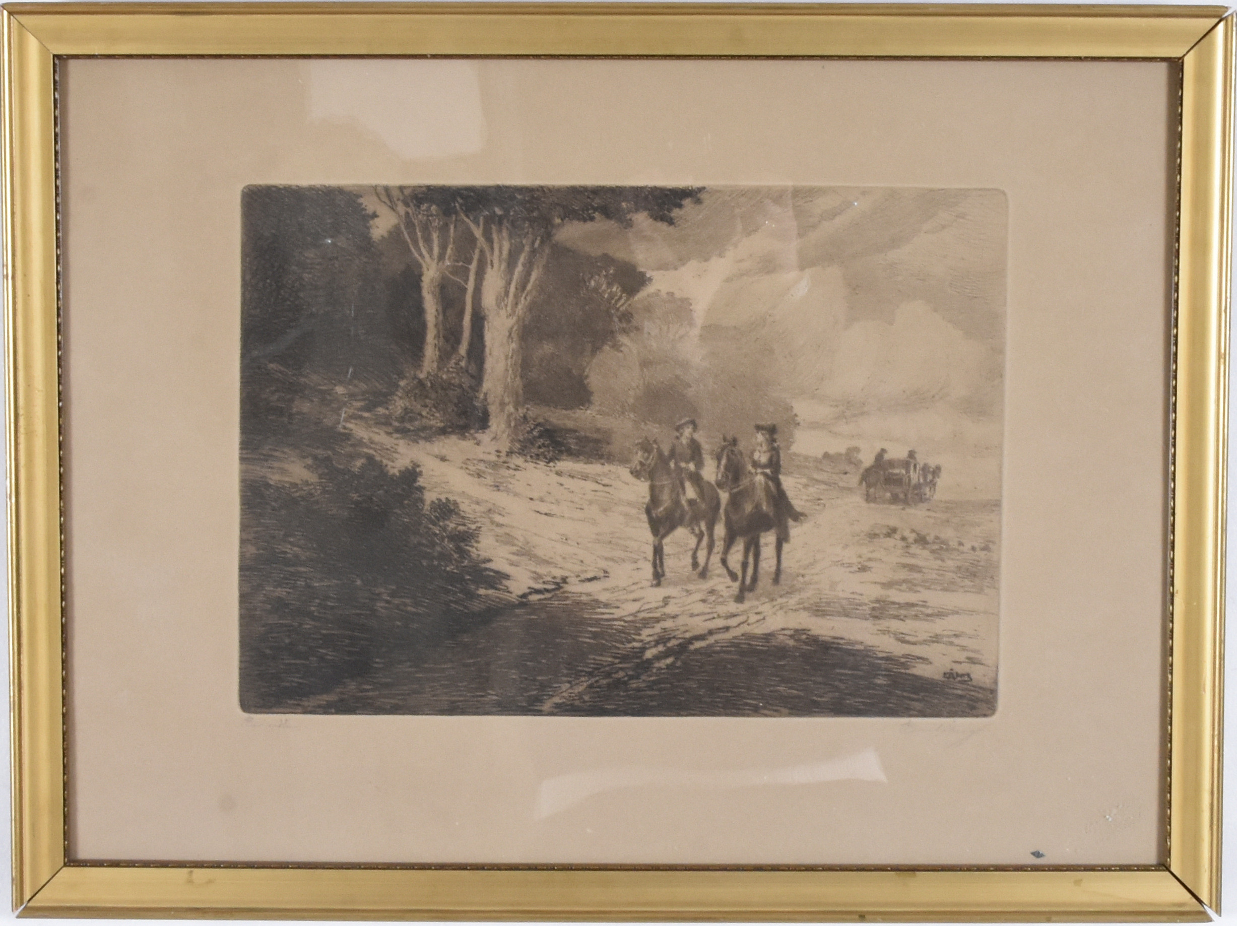 EMIL ÅBERG. Etsning. Konst - Grafik - Auctionet