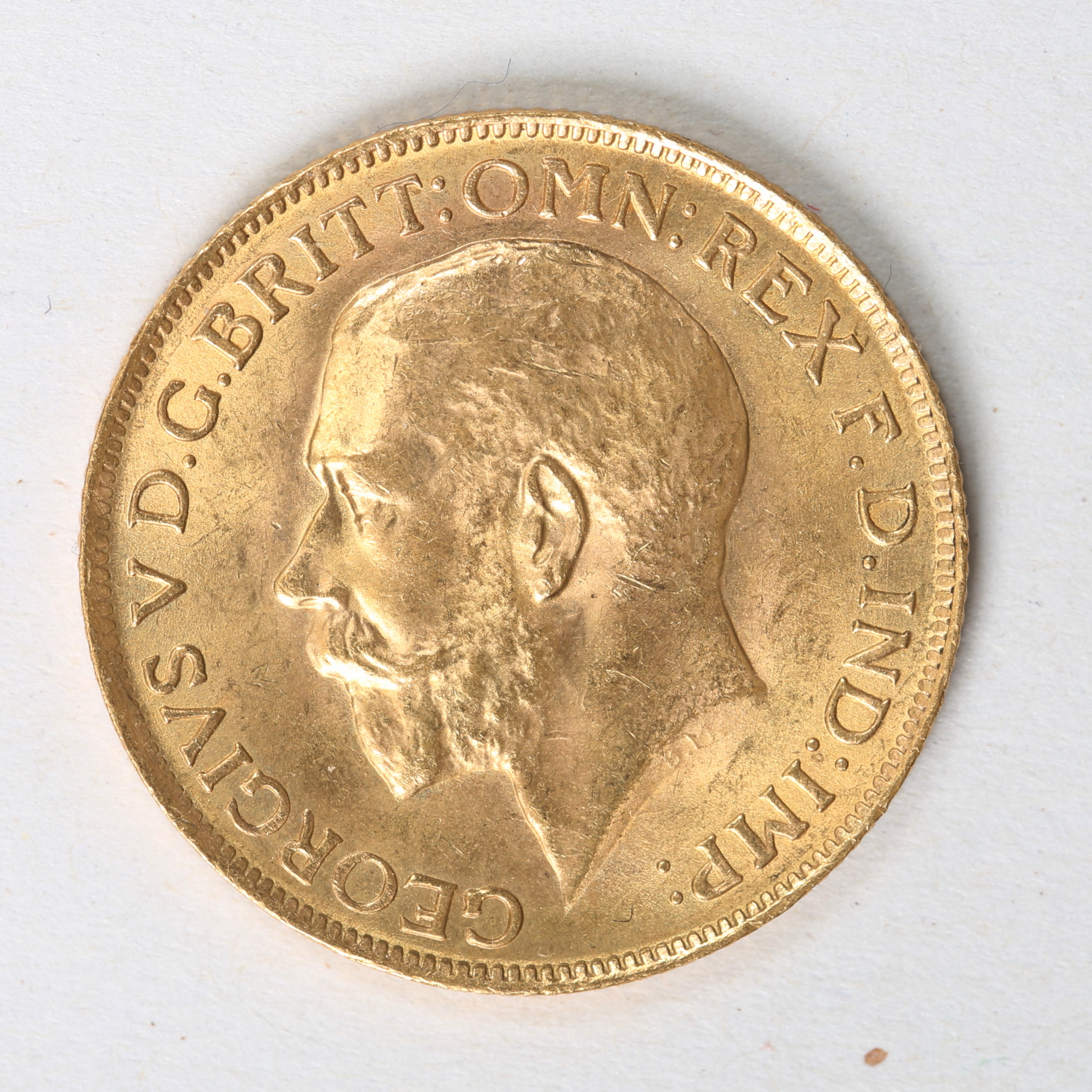 GULDMYNT, 1 Sovereign, George V, 1927, Sydafrika, 8 gram. | Barnebys