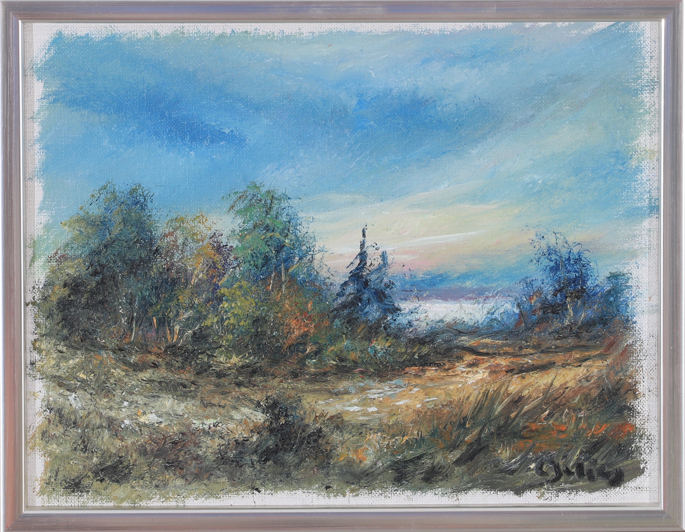 CARL JULIUS. Landskap, olja på duk, signerad C. Julius. Konst - Måleri ...