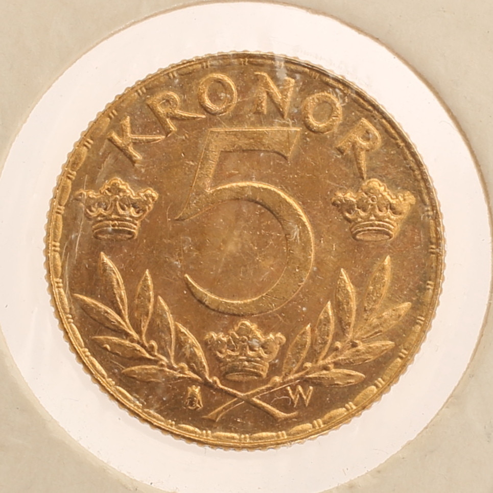 Images for 1978686. GOLD COIN, 5 kronor, Gustav V 1920. - Auctionet