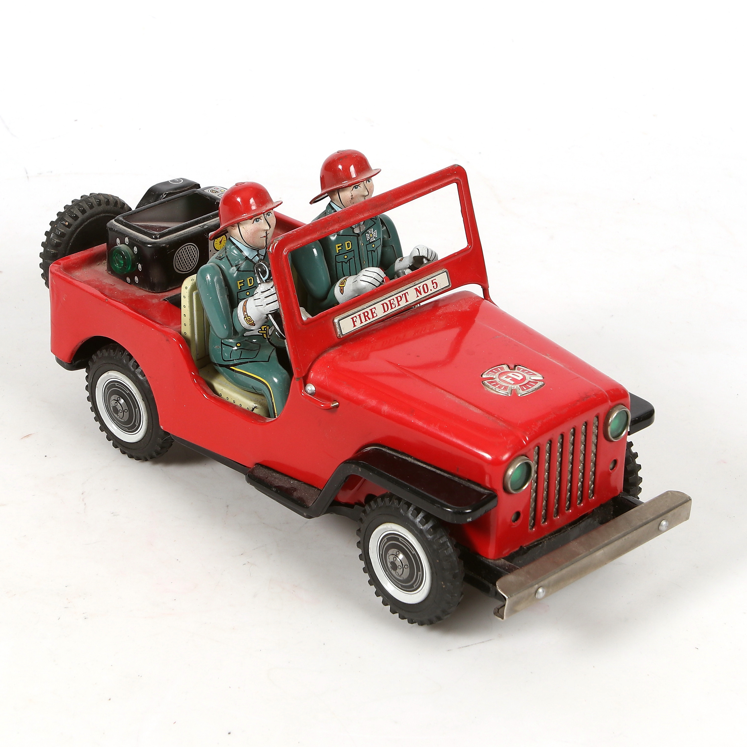 NOMURA TOYS, Fire Command Car, plåt, Japan, 1950-tal. | Barnebys