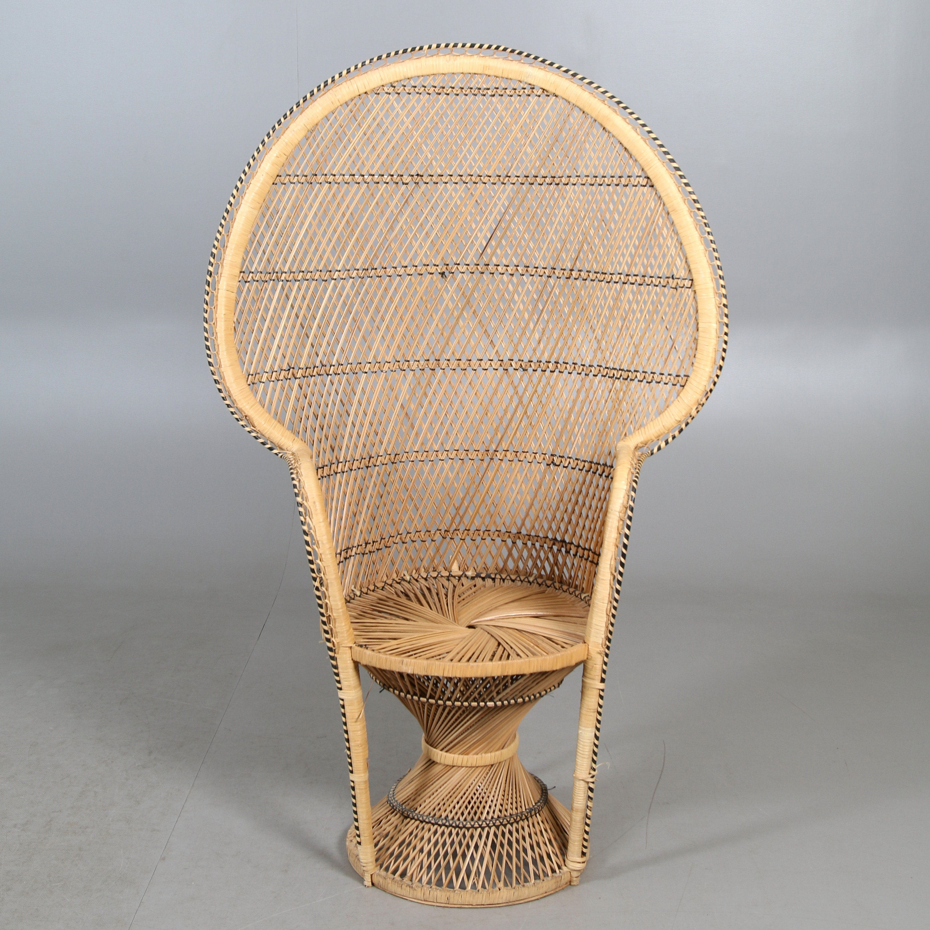 Images for 1984767. WARE CHAIR, rattan, peacock model, late 20th ...