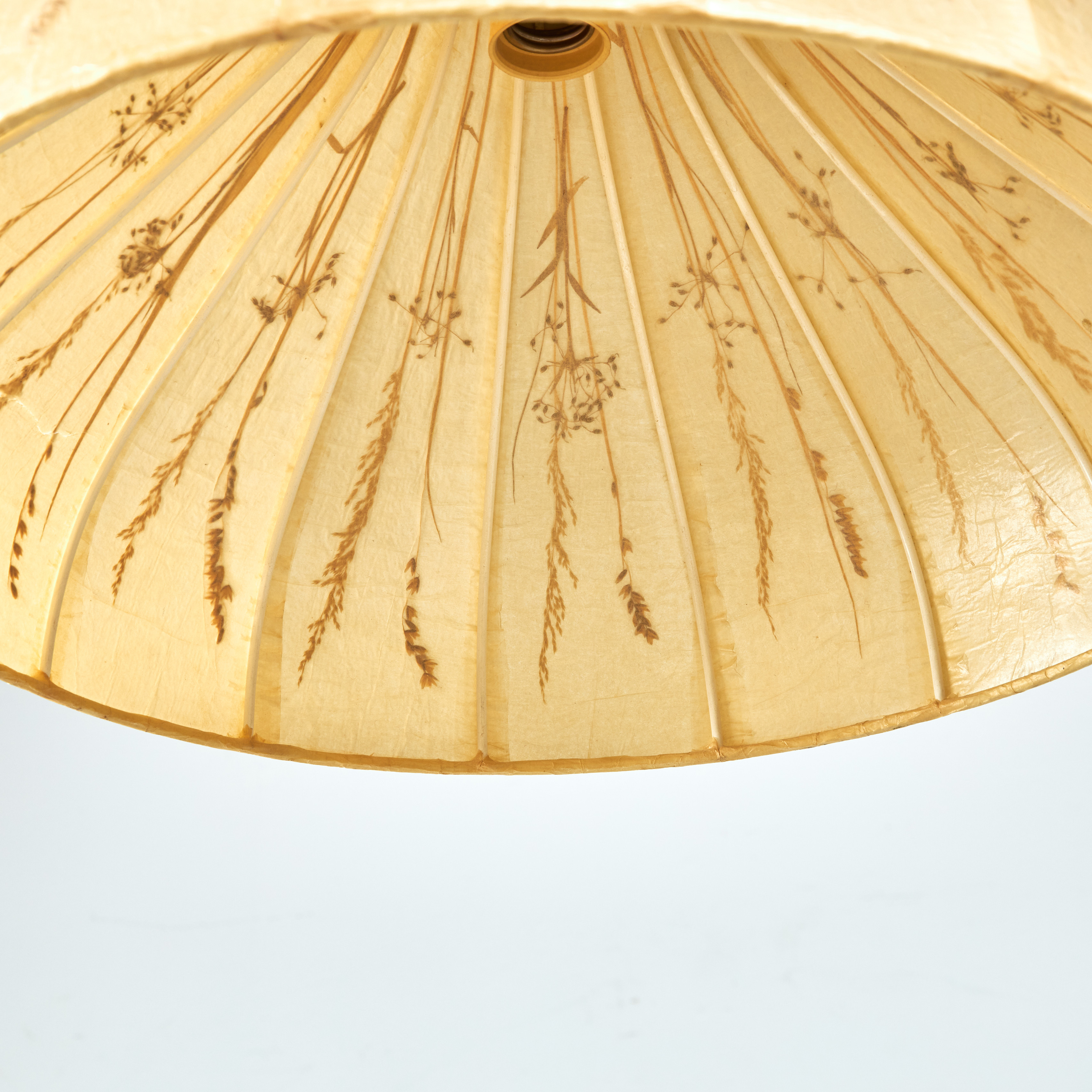 Bilder för 1986308. CARL MALMSTEN. TAKLAMPA, "Kjolen", skärm i mönstrat ...