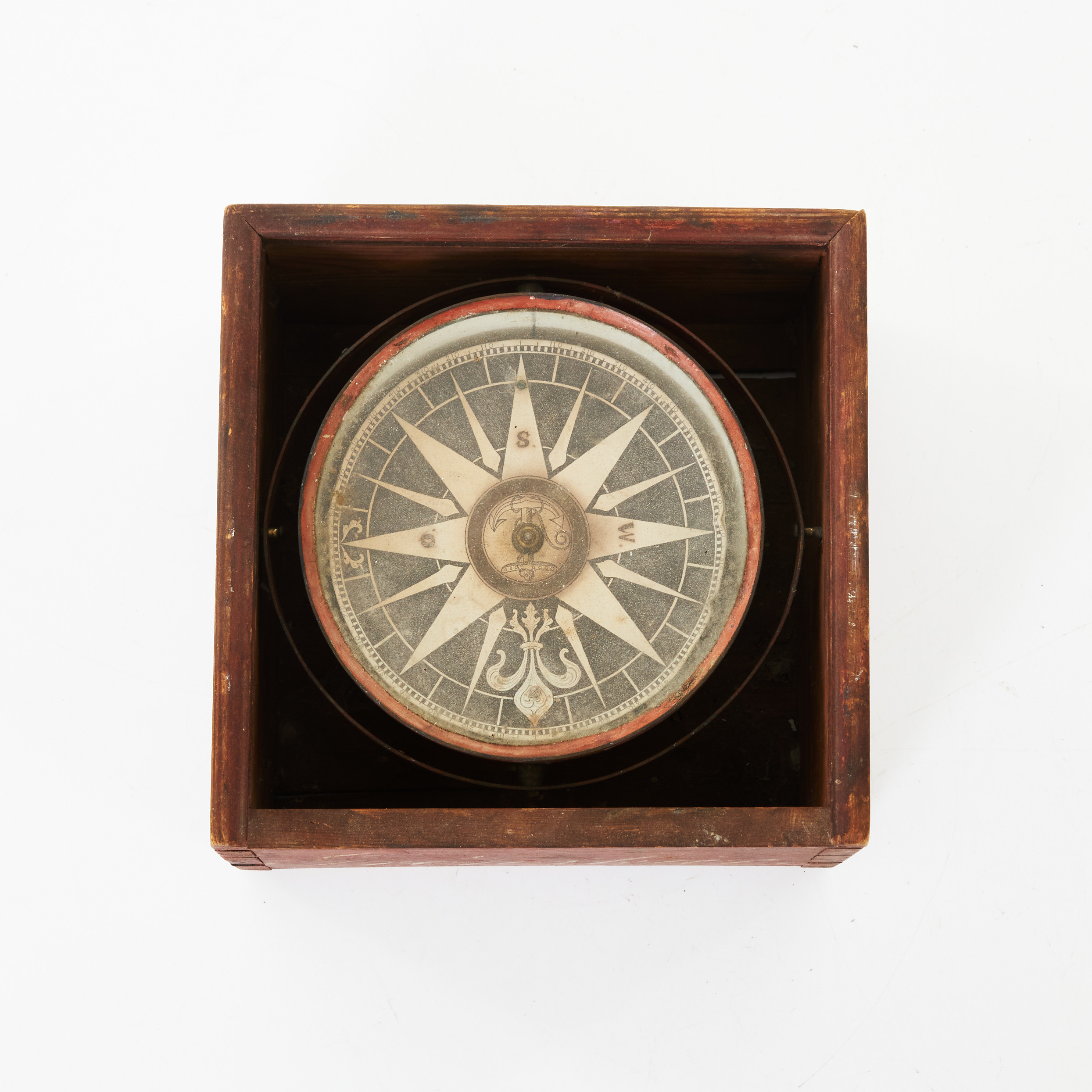 Images for 1992937. AIR COMPASS, around the year 1800, for marine use ...