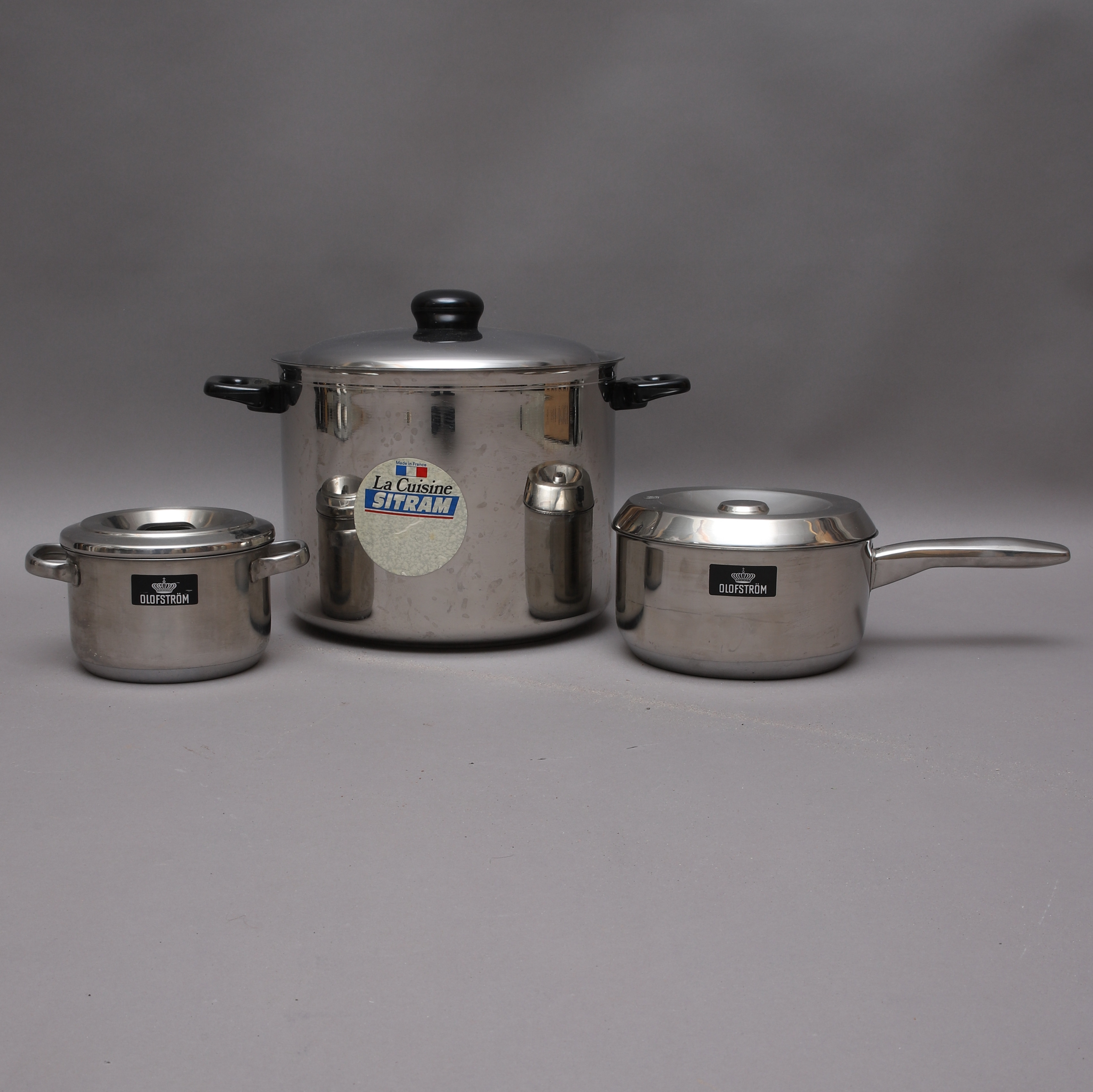Images for 1996681. POTS, 3 pcs, stainless steel, Olofström & Sitram ...
