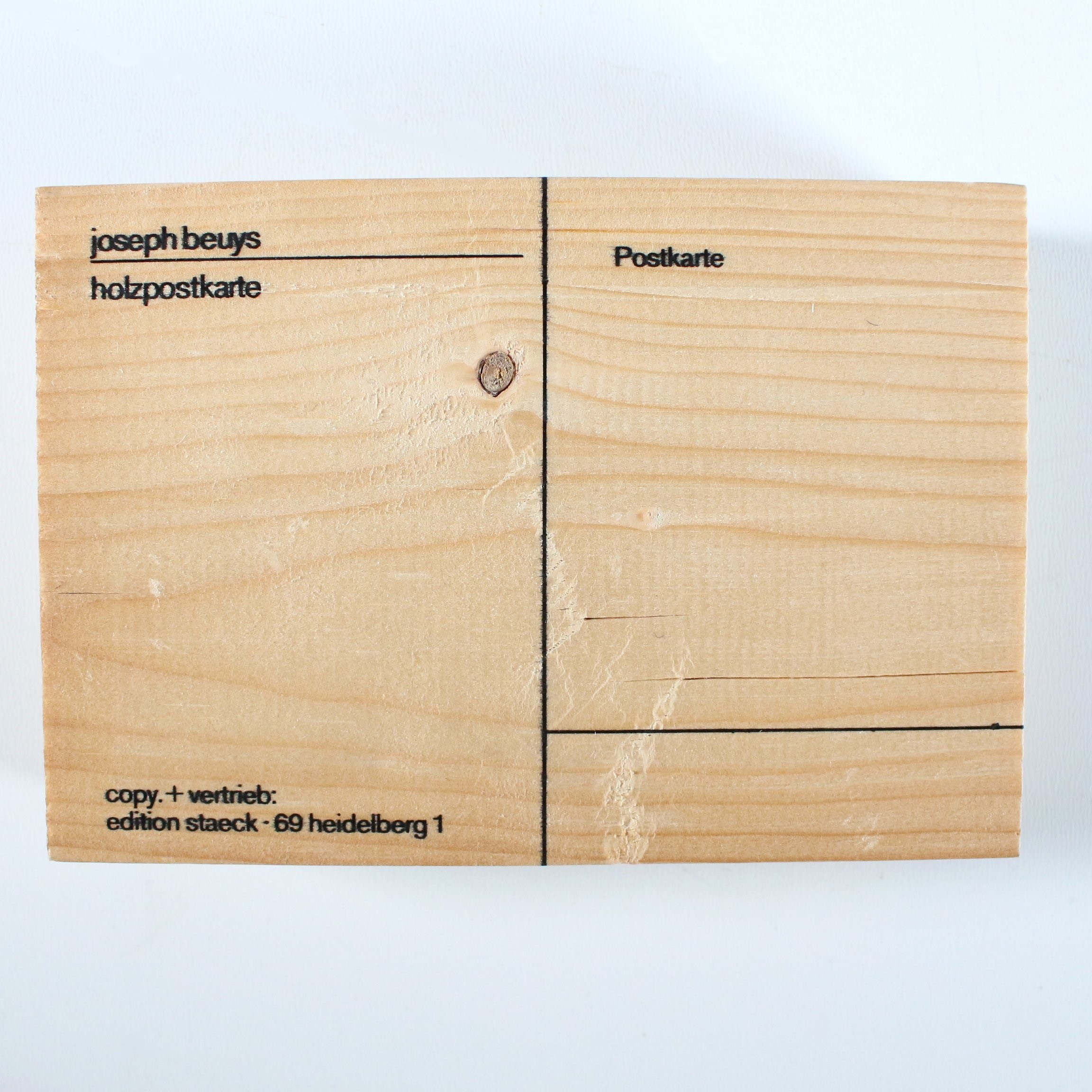 1999392. JOSEPH BEUYS (BK). Puinen postikortti/huopapostikortti ...