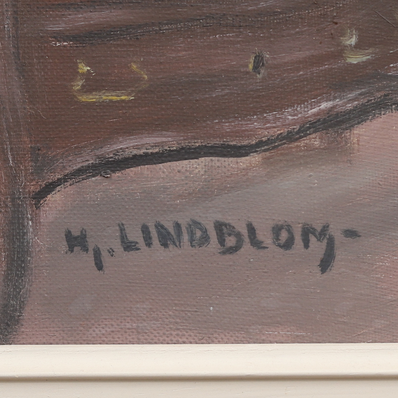 Images for 2000832. HJALMAR LINDBLOM. Seated priest on sofa, oil on ...