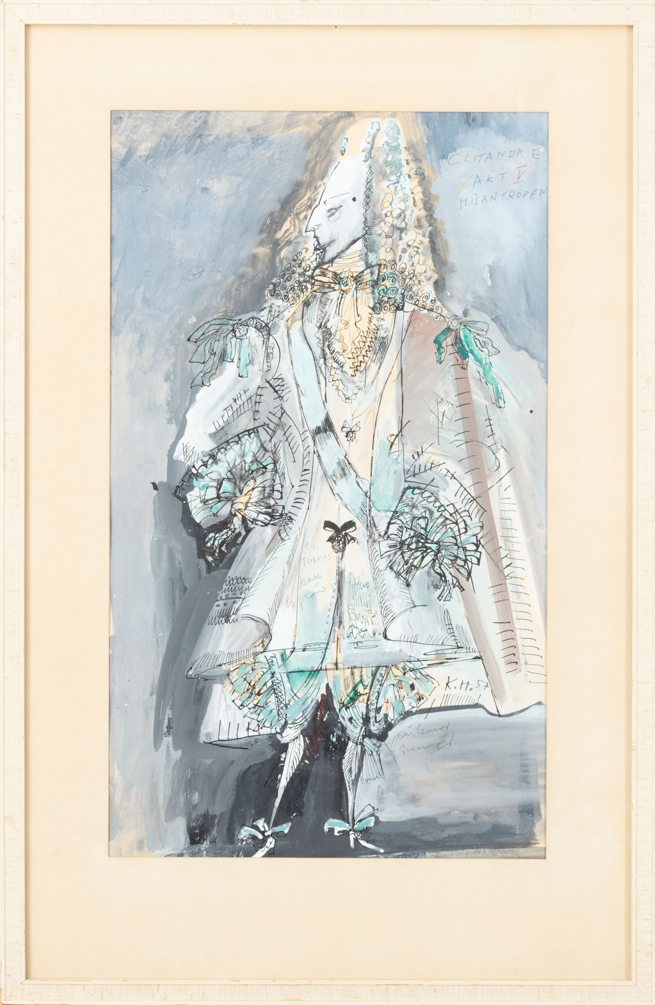 Images for 2011391. KERSTIN HEDEBY-PAWLO (FÖDD 1926). "Clitandre, act V ...