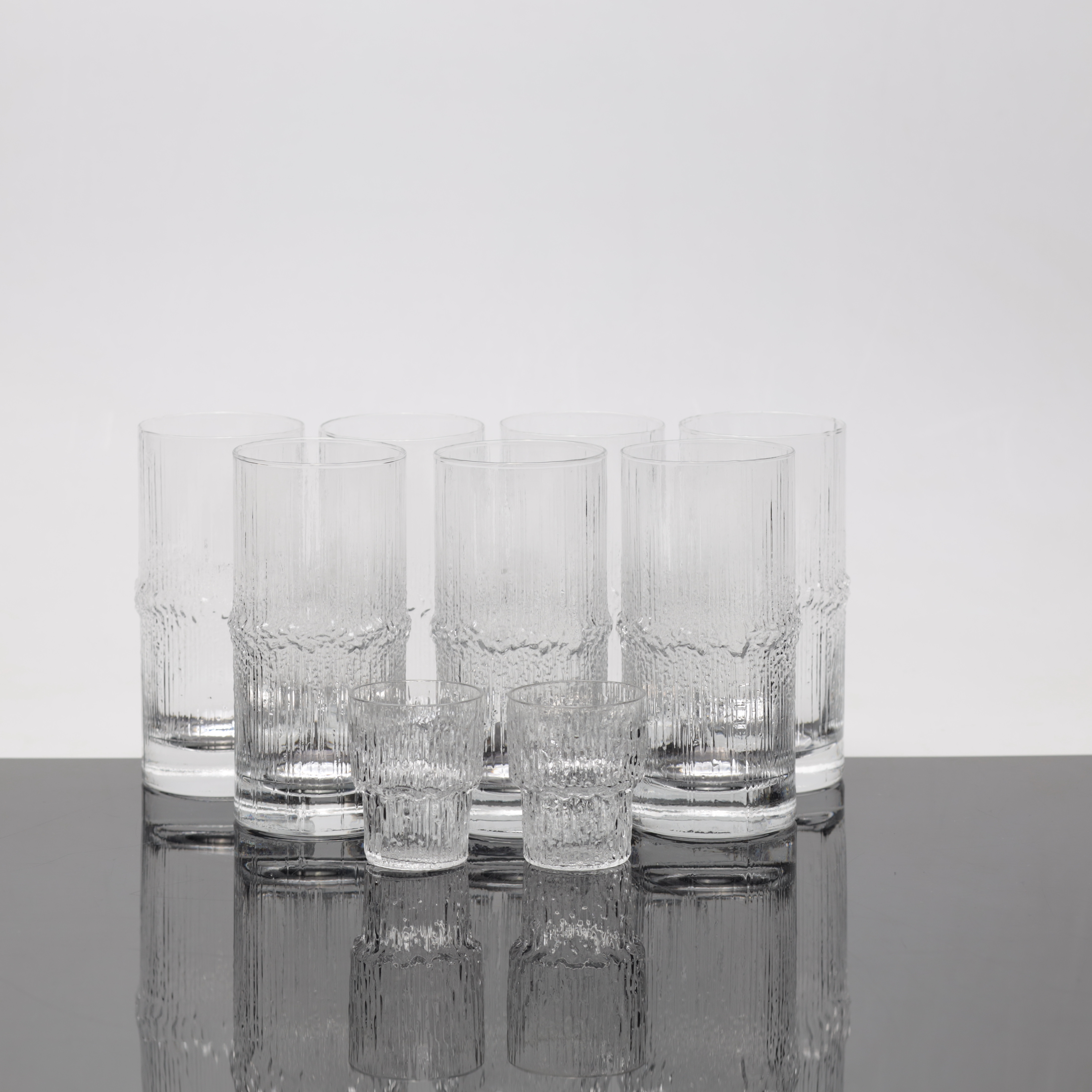 GROGG/ÖLGLAS, "Niva" 7 st, Tapio Wirkkala, Iittala. | Barnebys