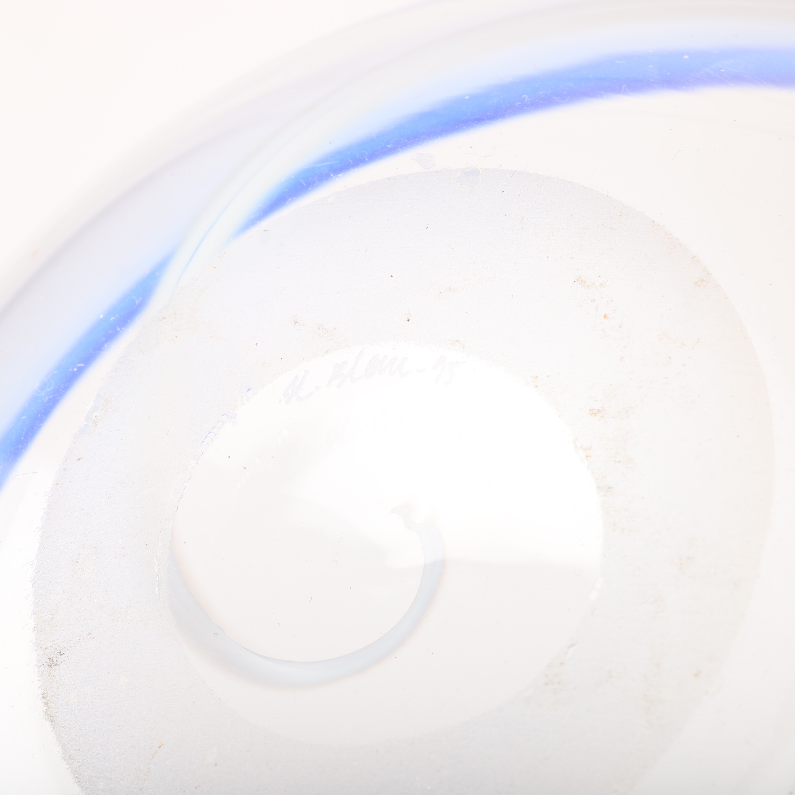 Images for 2015878. BOWL AND CAKE PAN, glass, Håkan Blom, Glashyttan ...