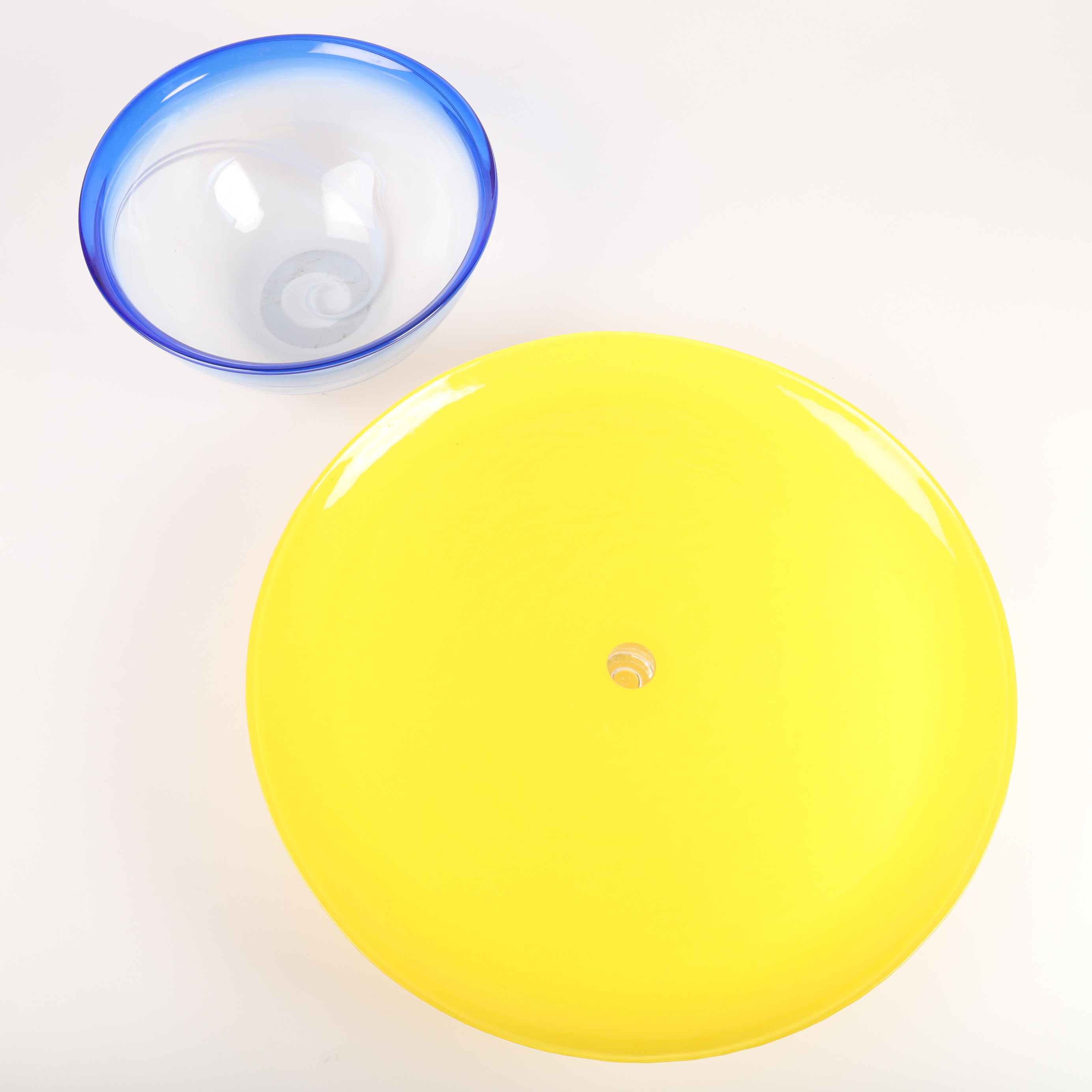 Images for 2015878. BOWL AND CAKE PAN, glass, Håkan Blom, Glashyttan ...