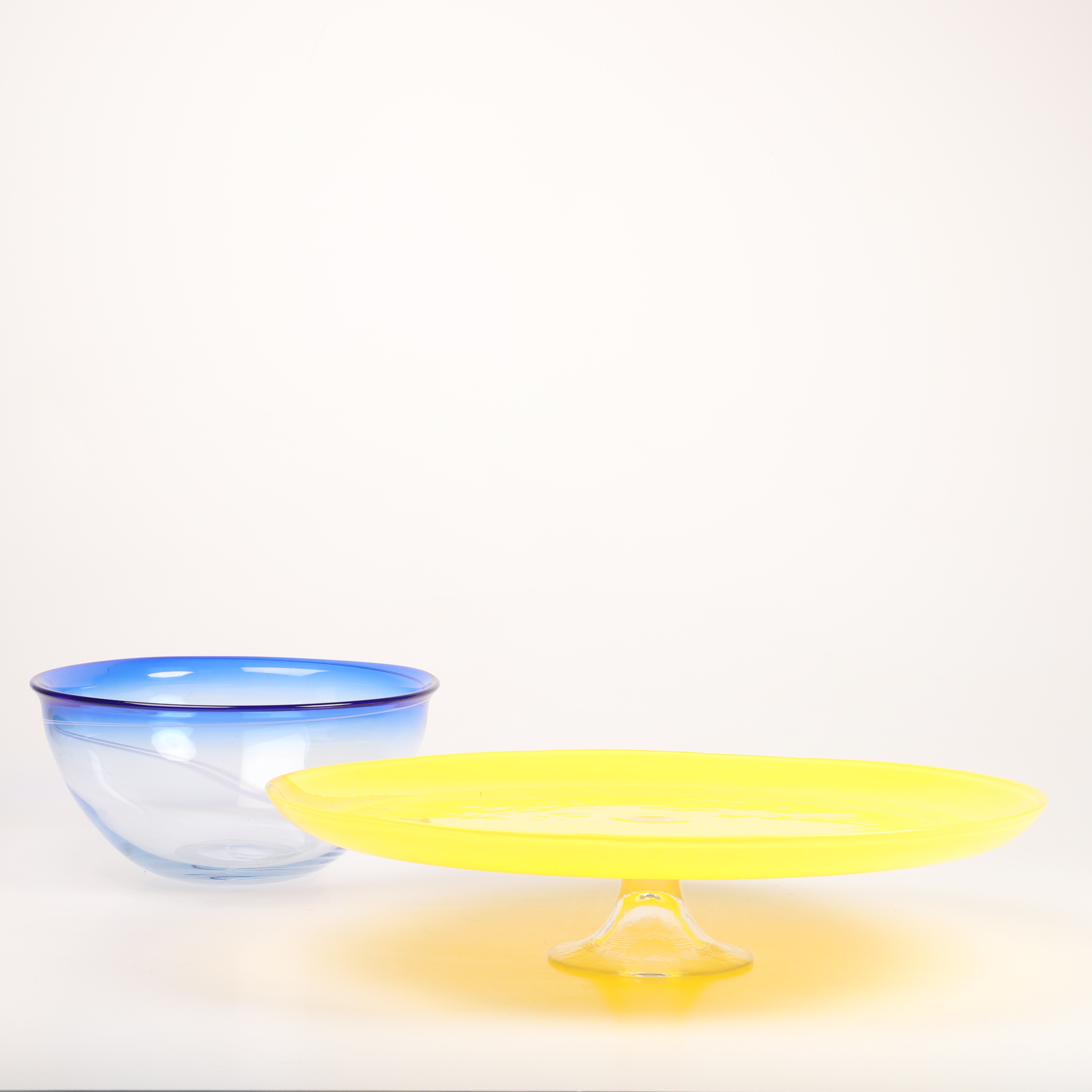 Images for 2015878. BOWL AND CAKE PAN, glass, Håkan Blom, Glashyttan ...