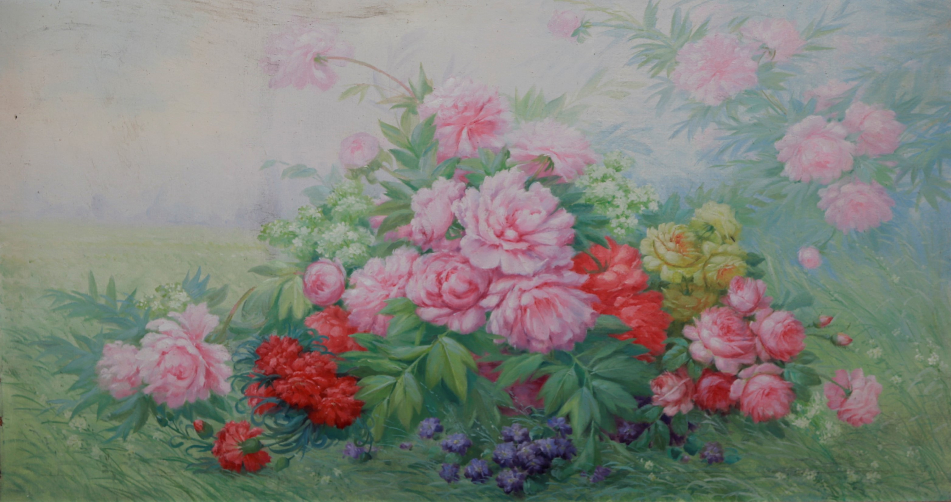 AURELI TOLOSA. Blommor. Konst - Måleri - Auctionet