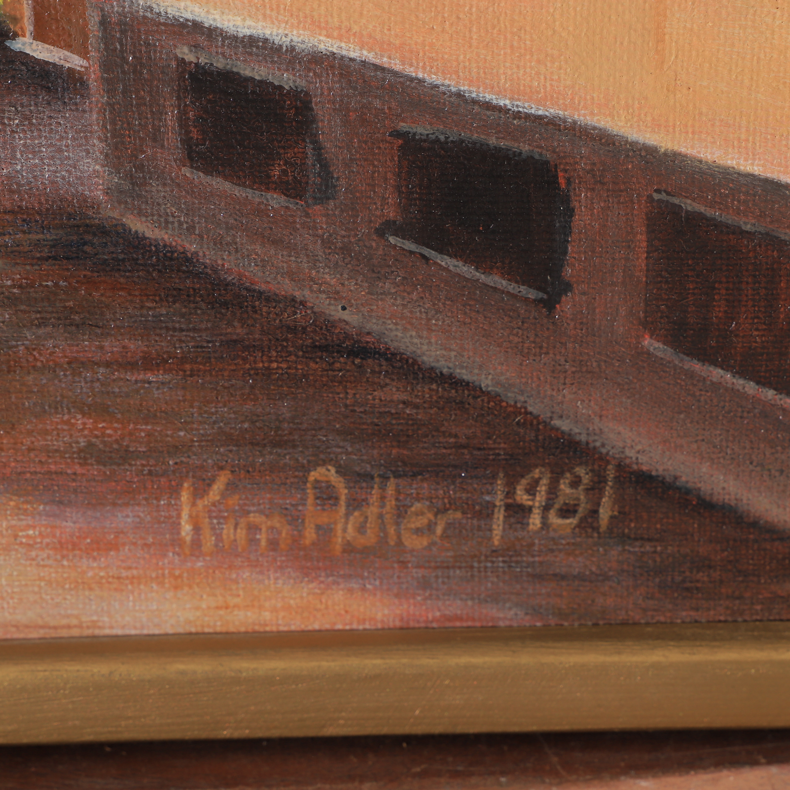 Images for 2034376. KIM ADLER. Motif from Visby, oil on canvas, signed ...