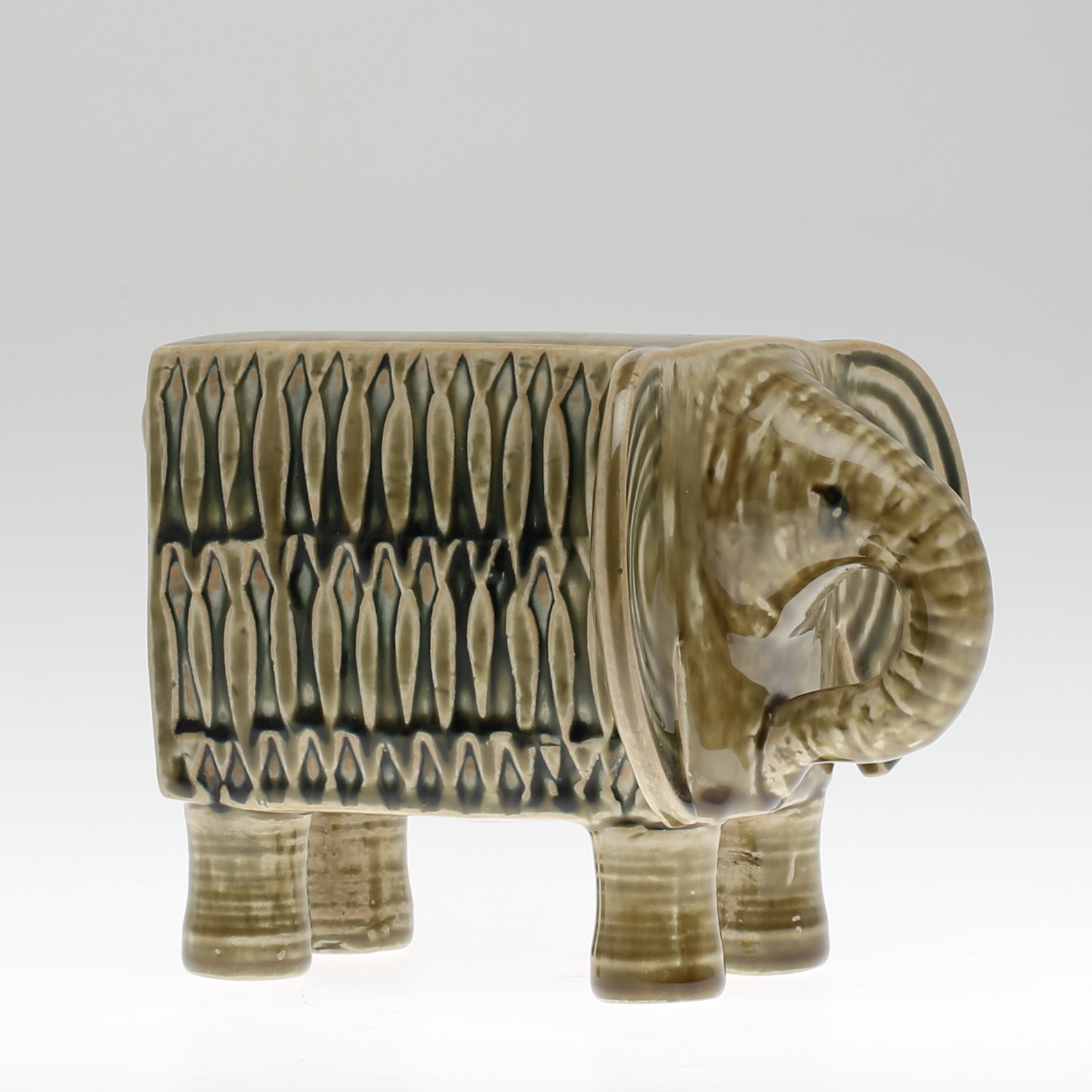 Images for 203498. LISA LARSON. Elephant in stoneware, signed Lisa Larson, Gustavsberg. - Auctionet