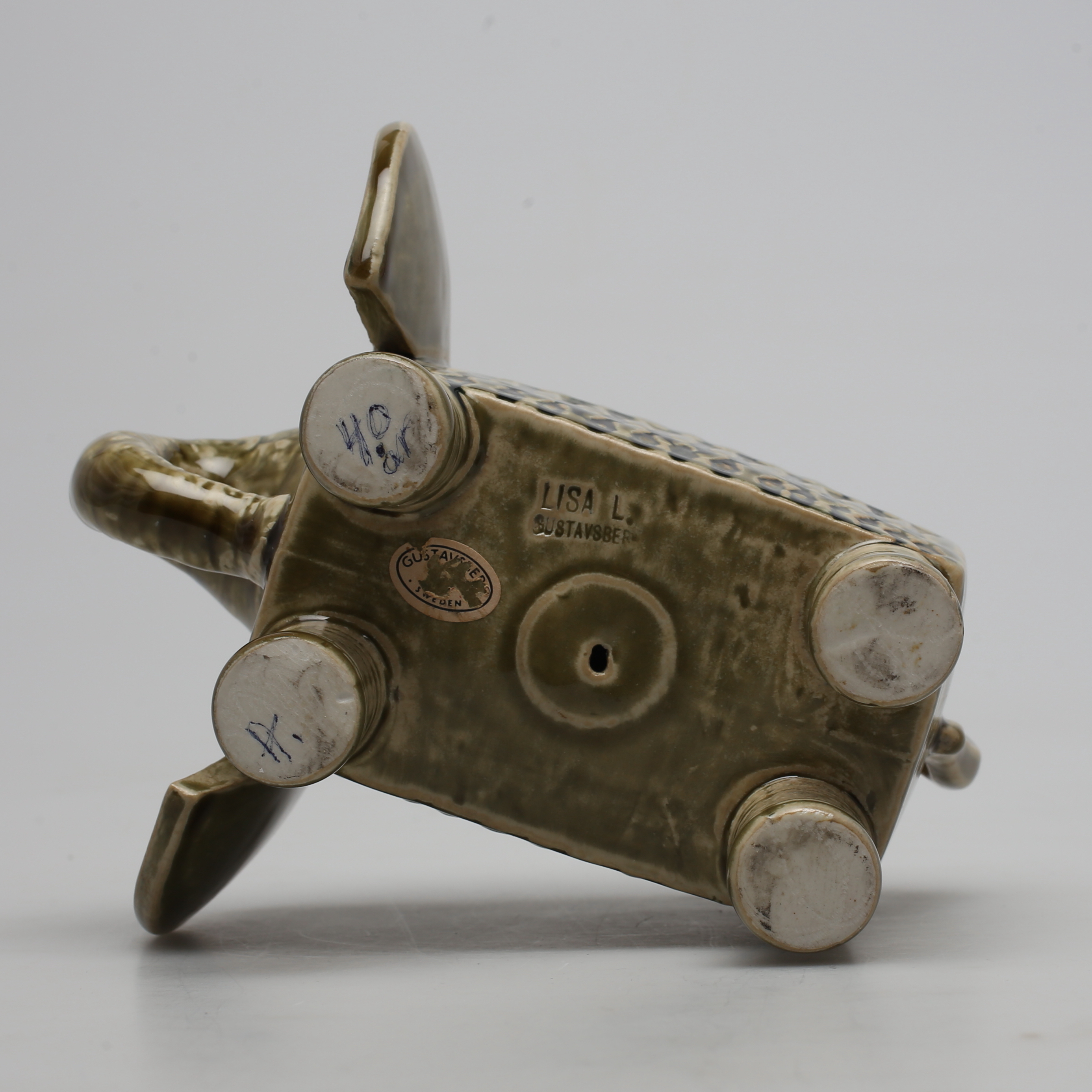 Images for 203498. LISA LARSON. Elephant in stoneware, signed Lisa Larson, Gustavsberg. - Auctionet