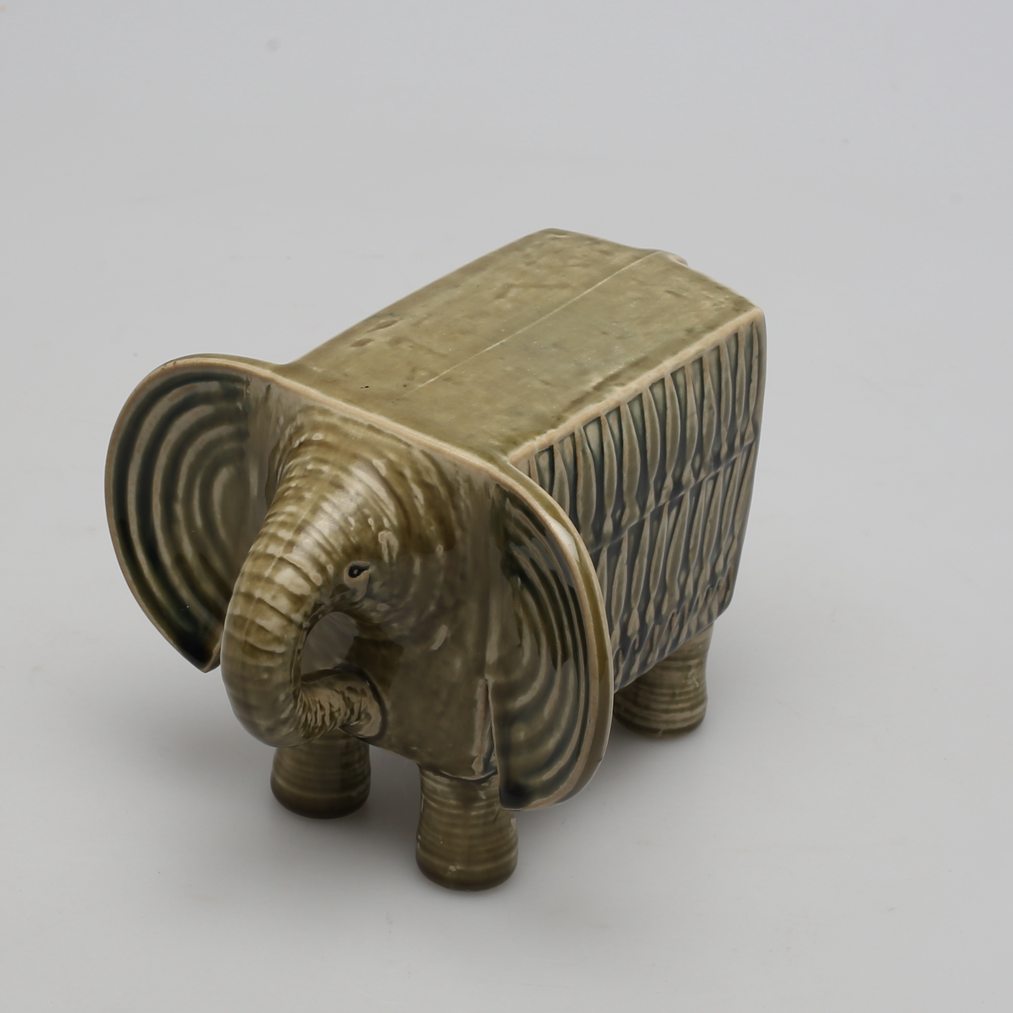 Images for 203498. LISA LARSON. Elephant in stoneware, signed Lisa Larson, Gustavsberg. - Auctionet