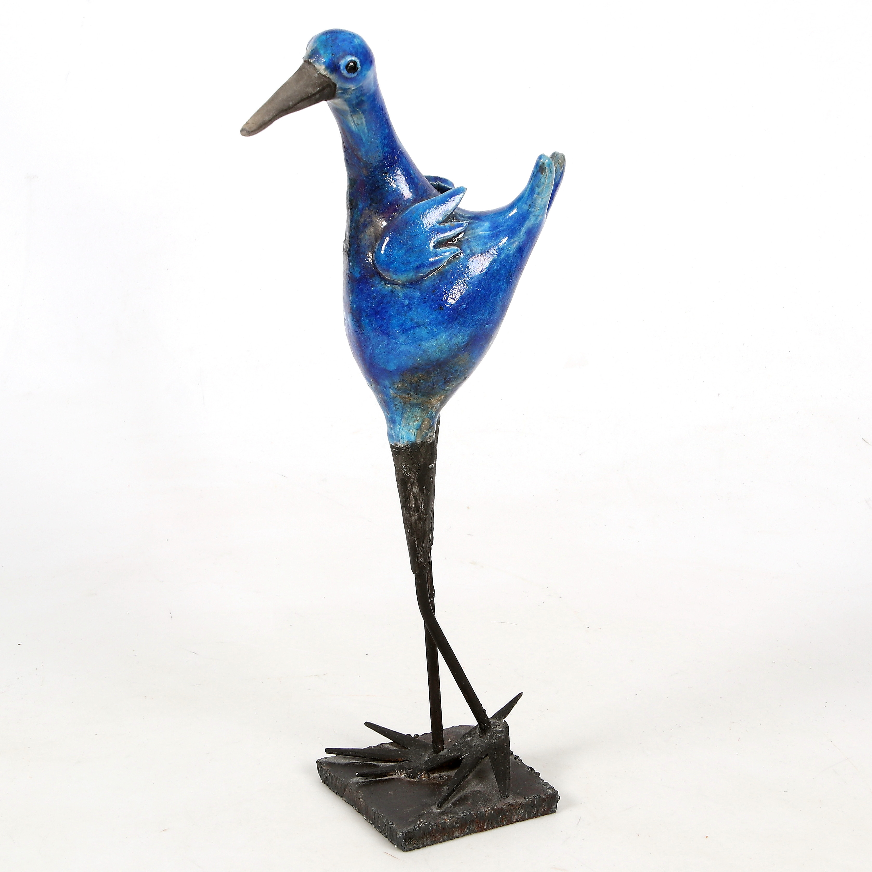 Images for 2035262. FRANK LARSEN. Sculpture, Bird, ceramic and metal ...